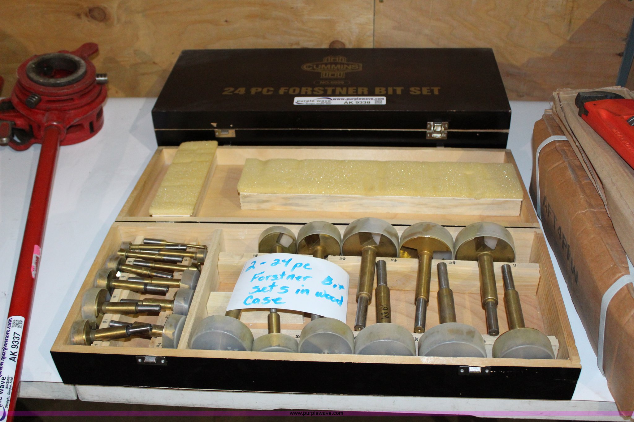 (2) 24 piece Forstner bit sets in wood case in Spring Hill, KS | Item ...