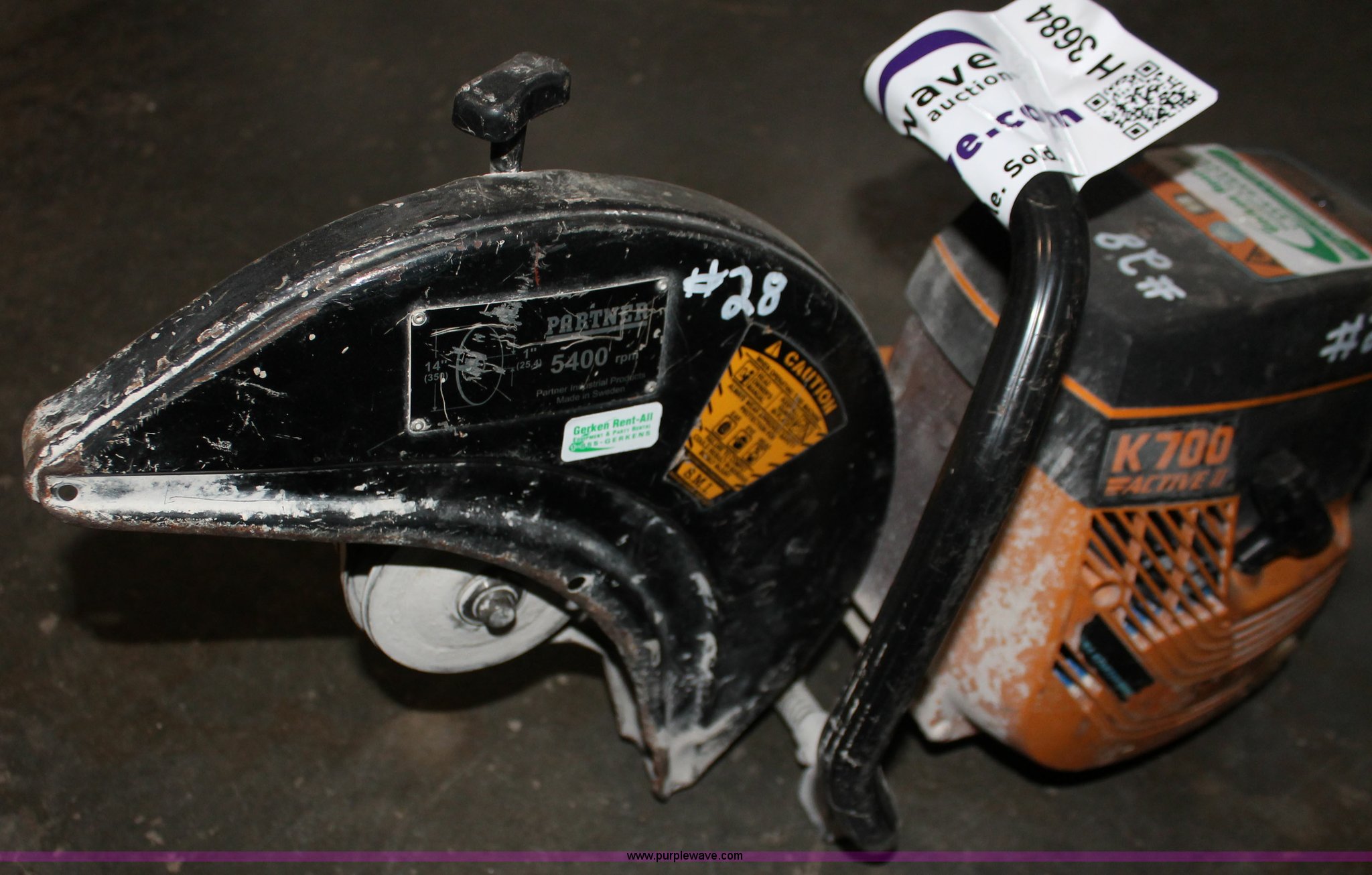 Partner K700 Active II concrete saw in Paola, KS | Item H3684 sold ...