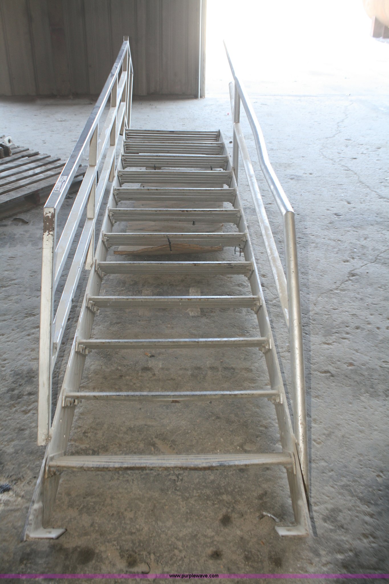 (12) step stairs in Lawrence, KS | Item V9704 sold | Purple Wave