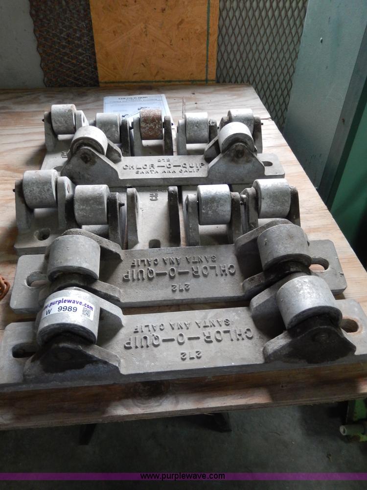 (8) Chlor-O-Quip chlorine ton container trunnions in Ottawa, KS | Item ...