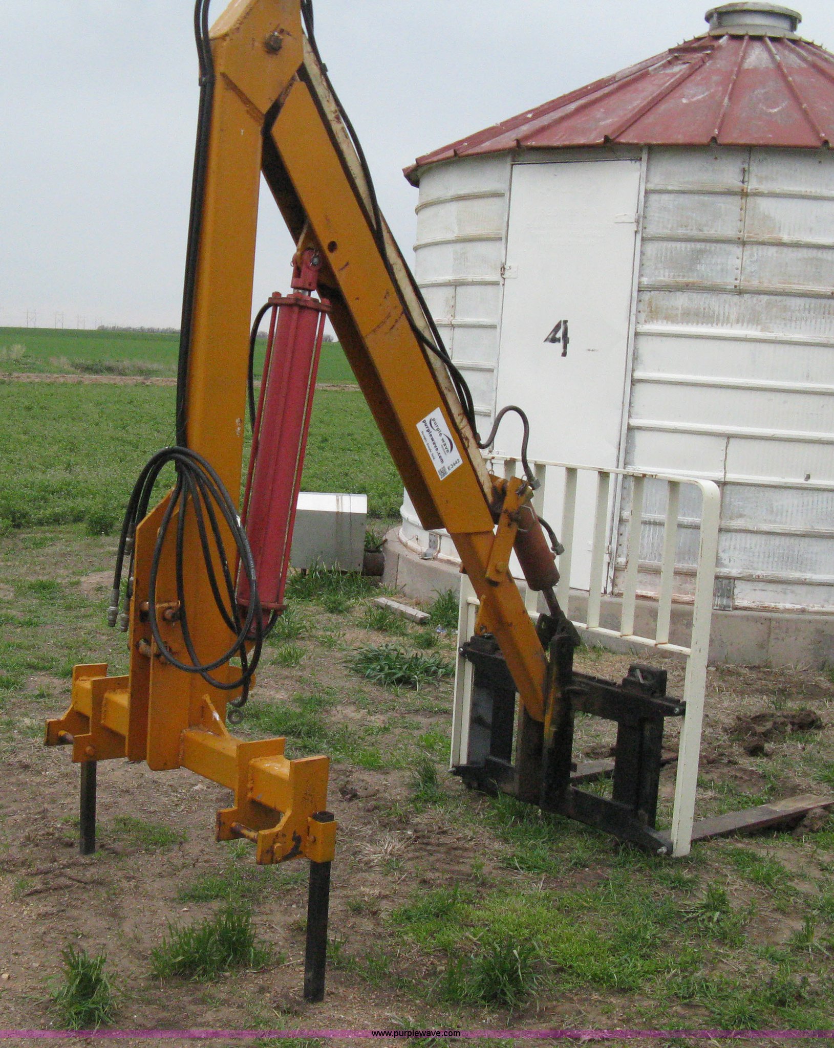 Shop built three point crane in Andale, KS | Item E3442 sold | Purple Wave