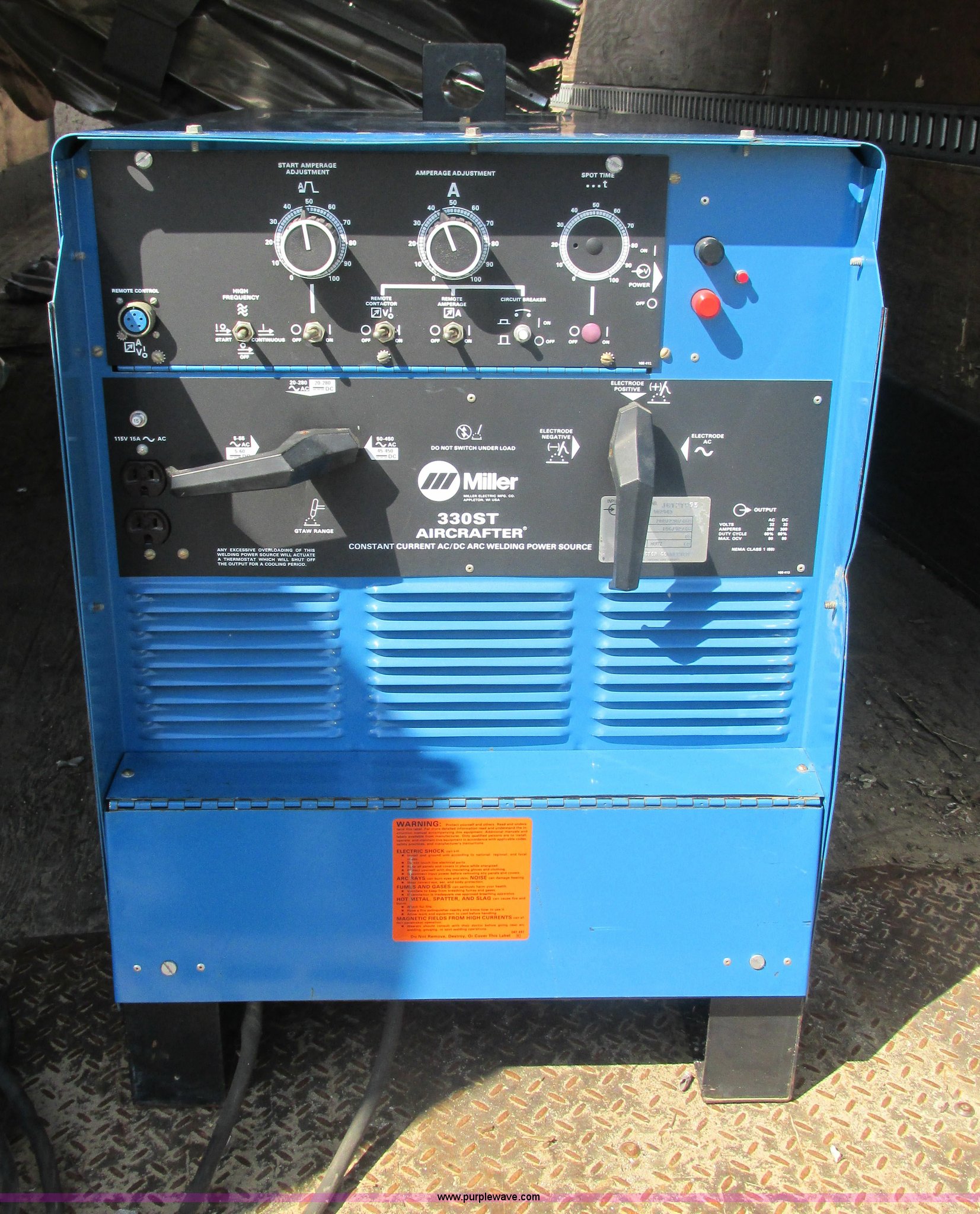 Miller 330ST Aircrafter constant current AC/DC arc welder in ...