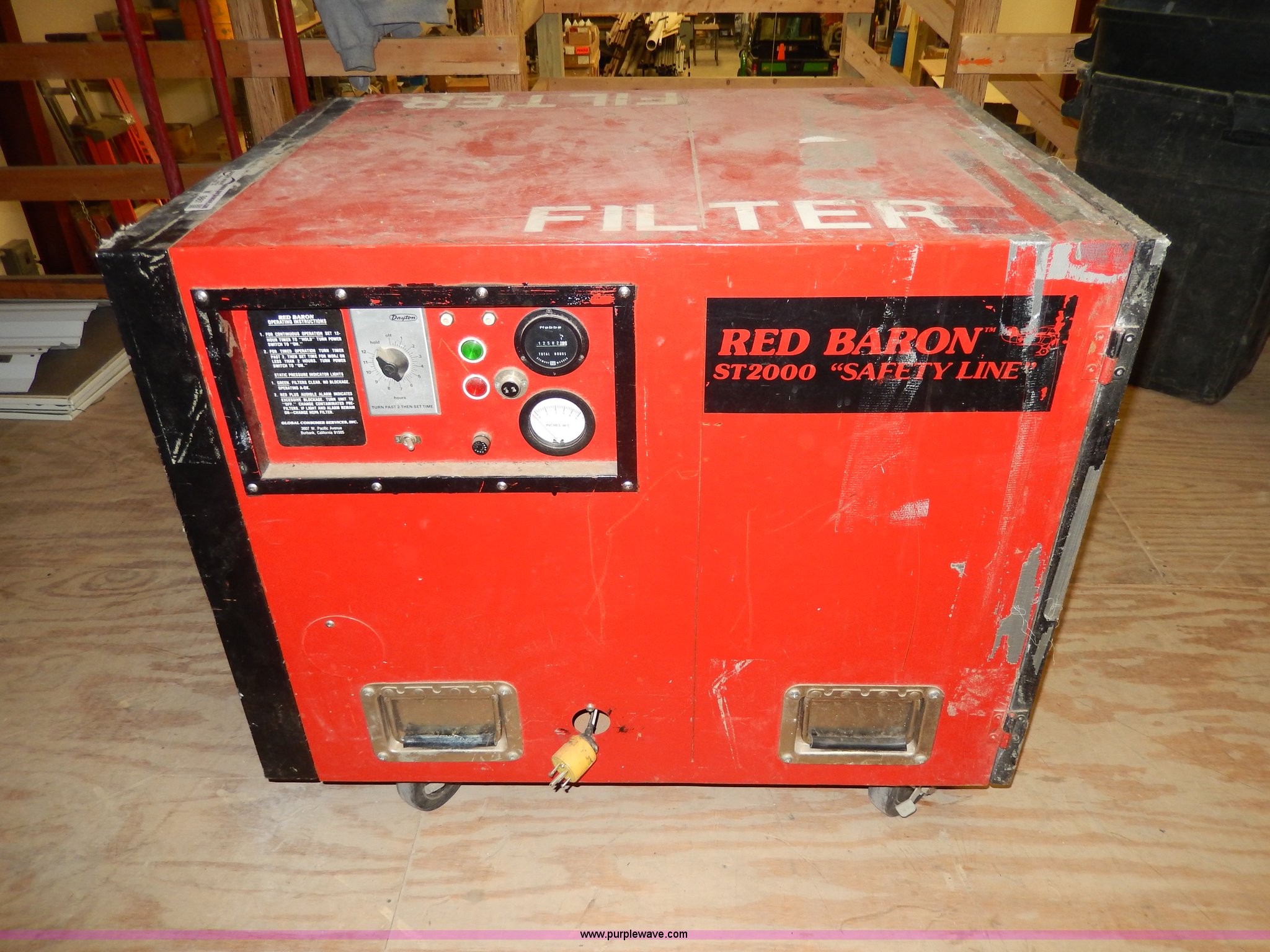 Red Baron Safety Line ST2000 negative air machine in Manhattan, KS ...