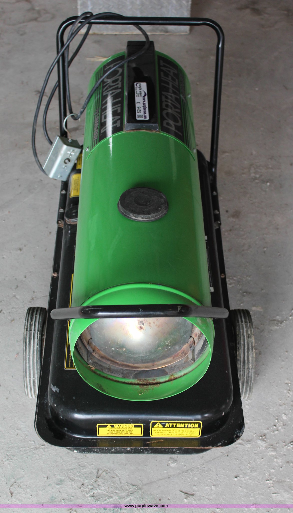 Porta-Heat 150 shop heater in Kirwin, KS | Item X9455 sold | Purple Wave