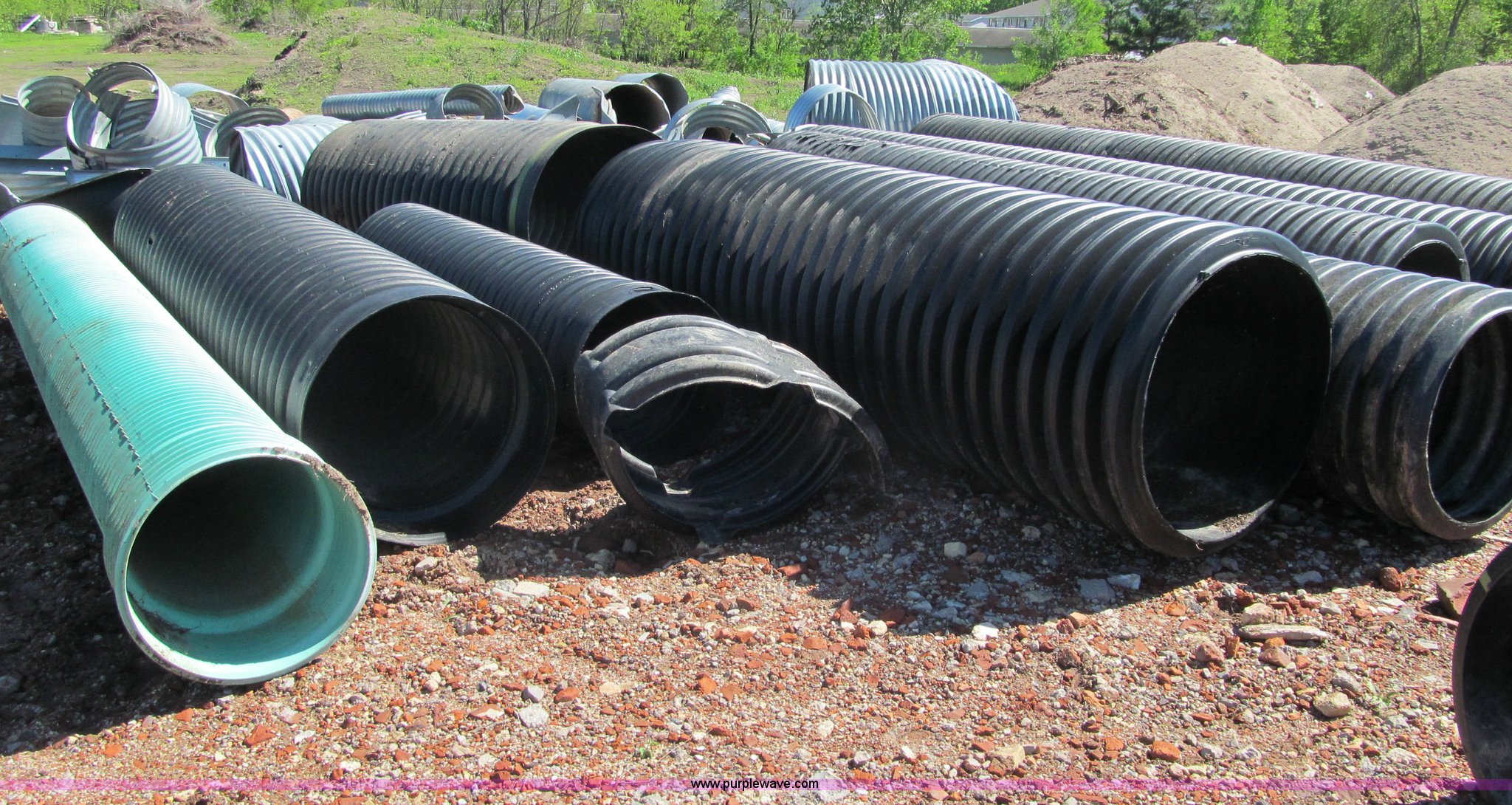 Assorted poly culverts in Winona, MN | Item G8689 sold | Purple Wave