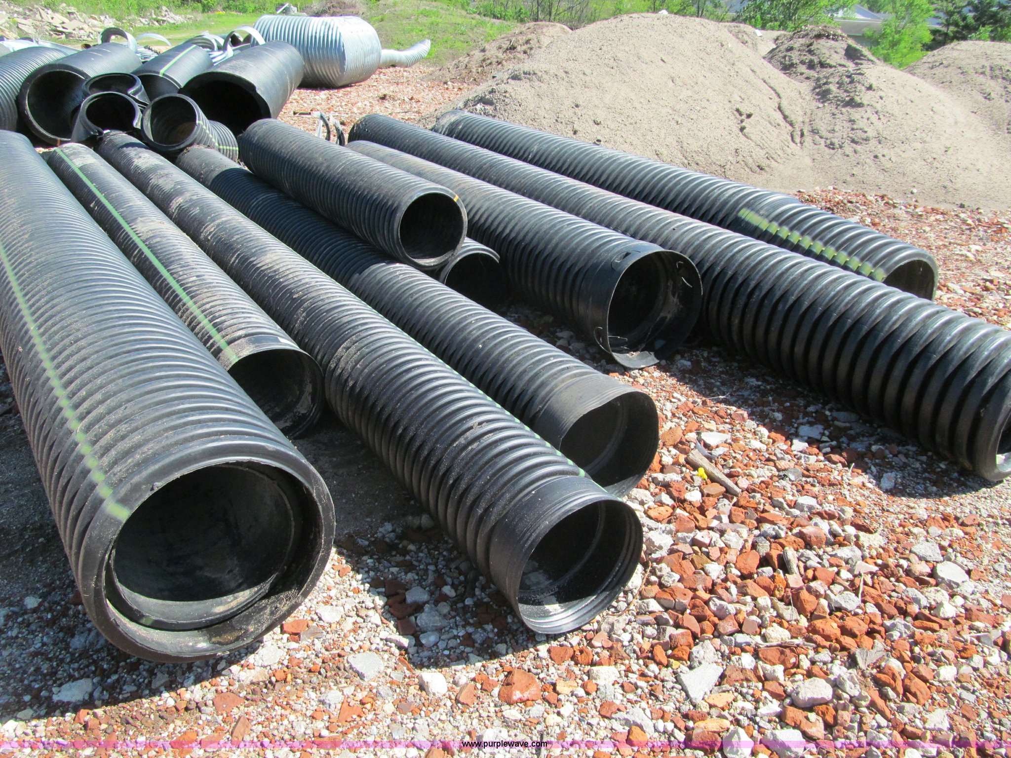 Assorted poly culverts in Winona, MN | Item G8689 sold | Purple Wave