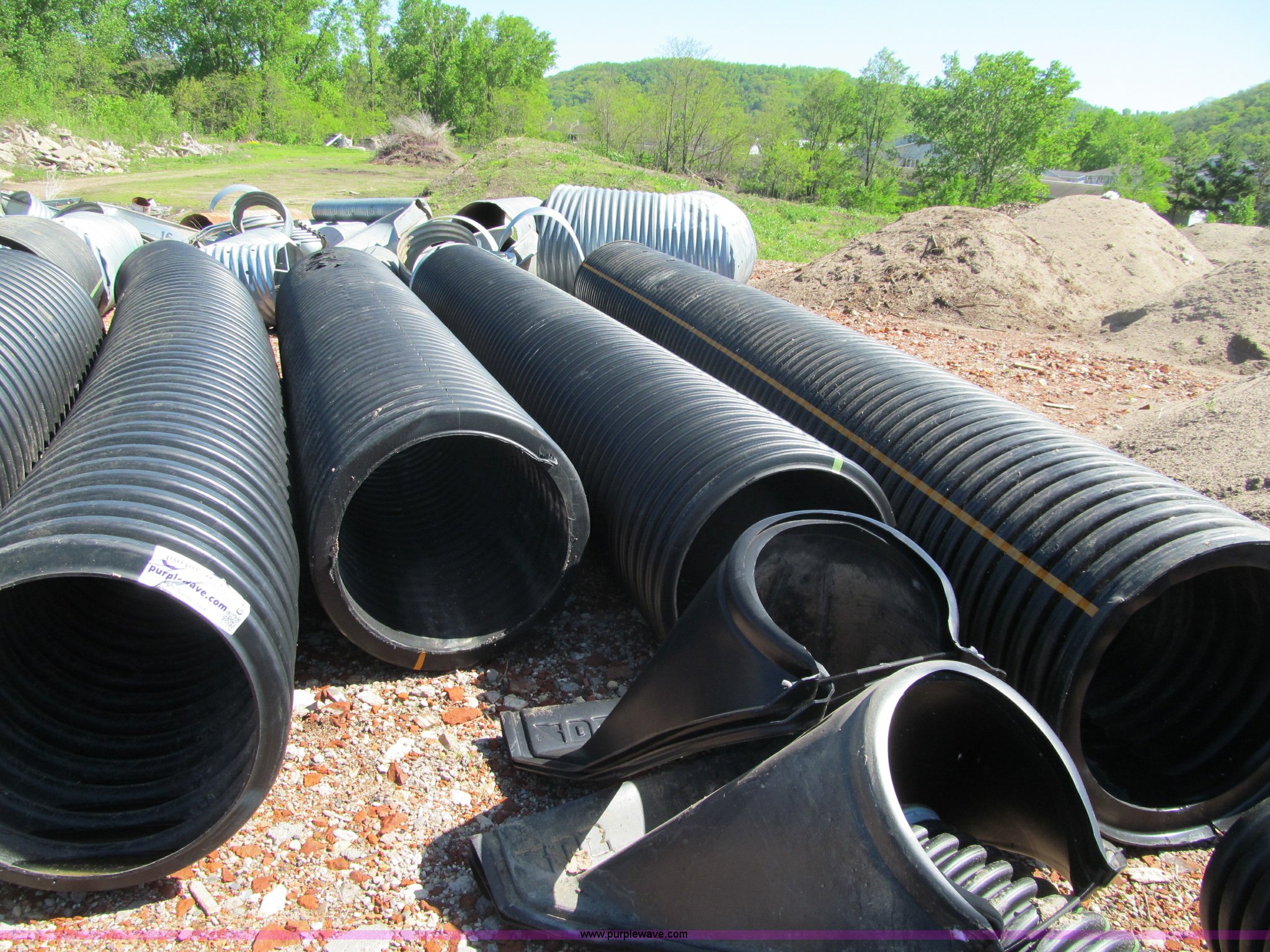Assorted poly culverts in Winona, MN | Item G8689 sold | Purple Wave