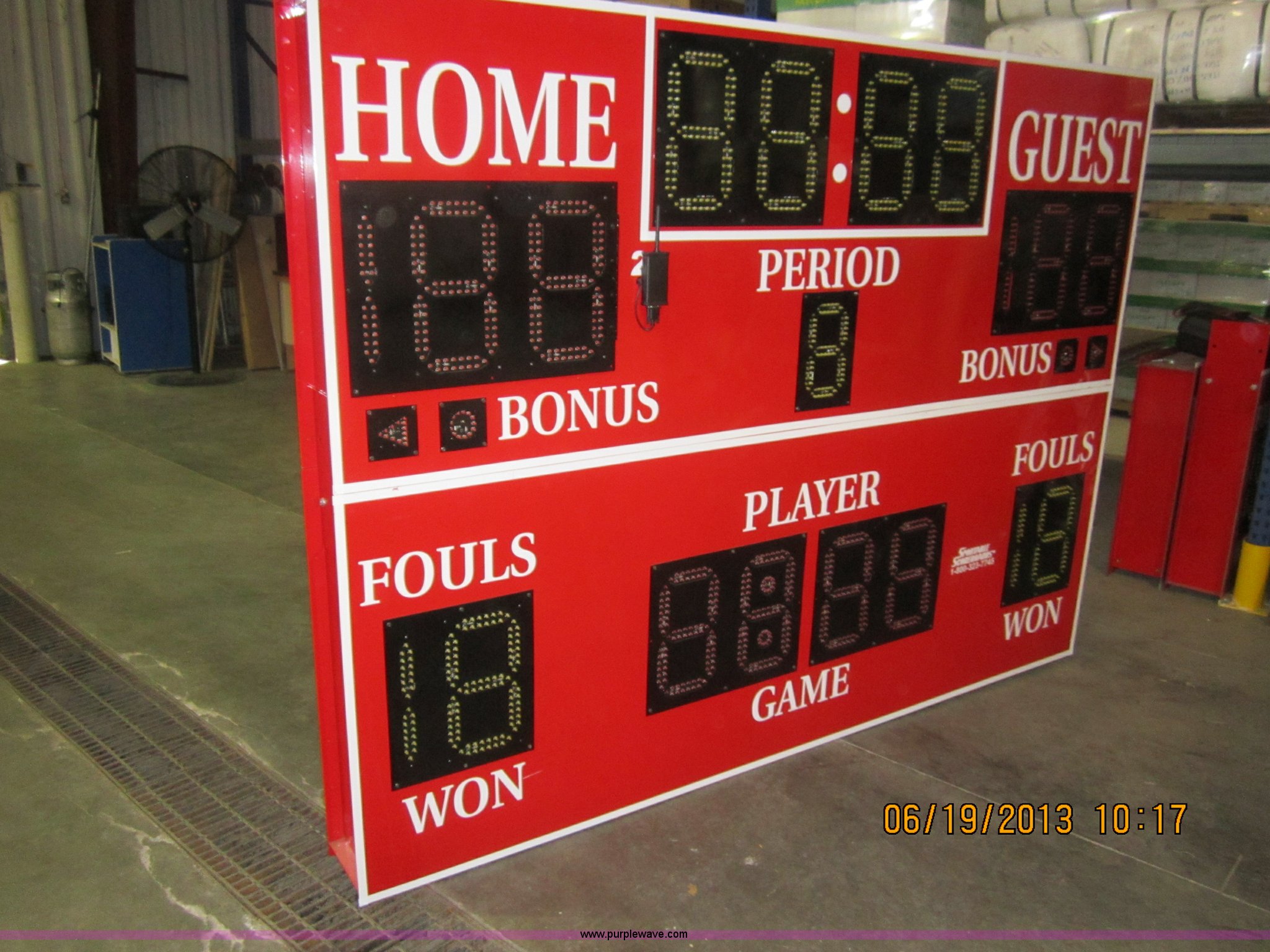 (2) Sportable scoreboards in Lawrence, KS | Item C1181 sold | Purple Wave