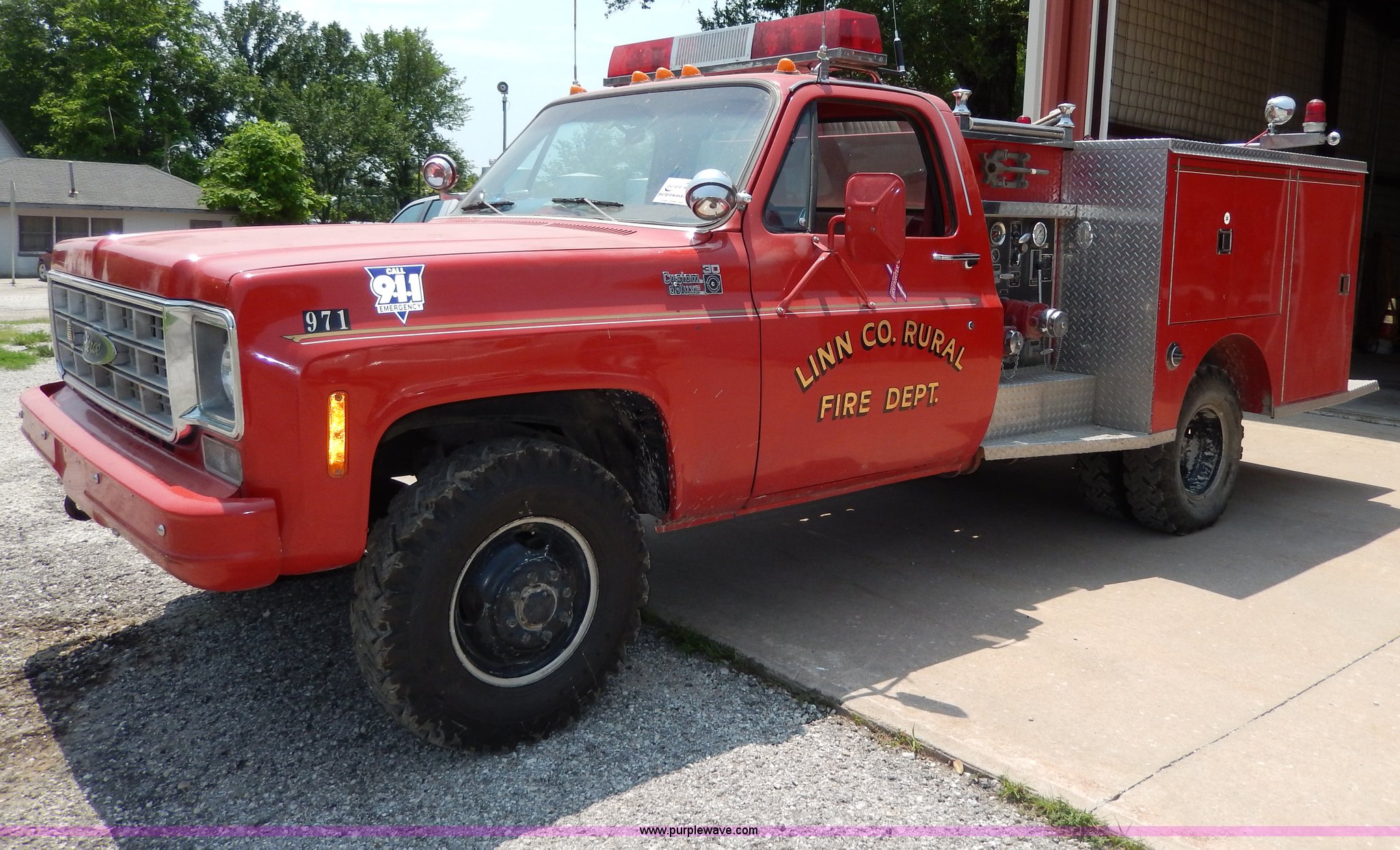 1978 Chevrolet Custom Deluxe 30 mini pumper firetruck in Pleasanton, KS ...