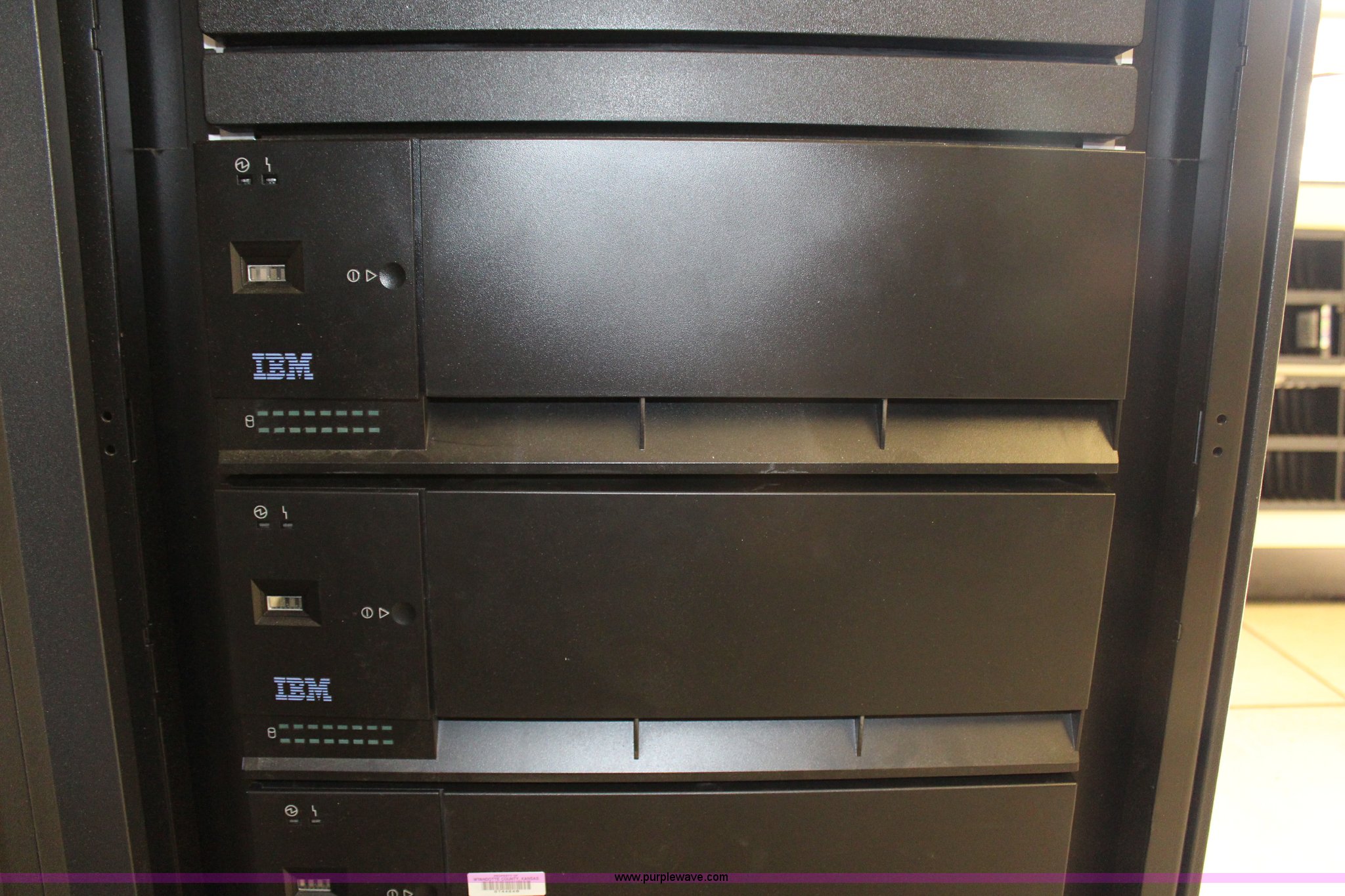 IBM Unix server with enclosed rack in Kansas City, KS | Item X9297 sold ...