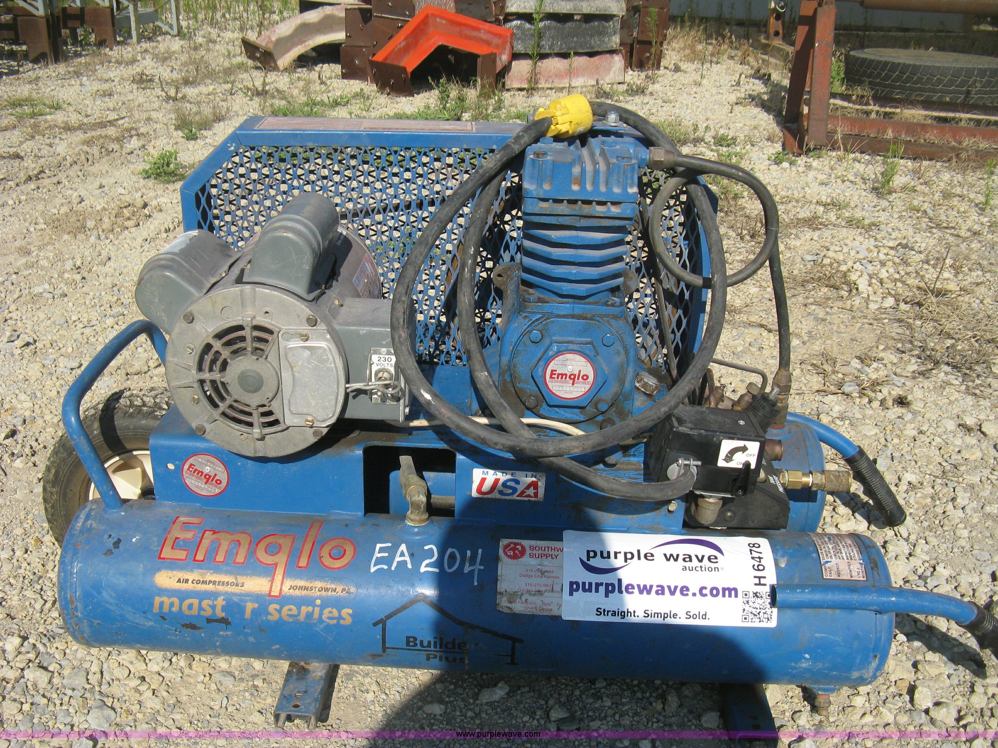 Emglo Mast-R-Series twin cylinder air compressor in Wichita, KS | Item ...