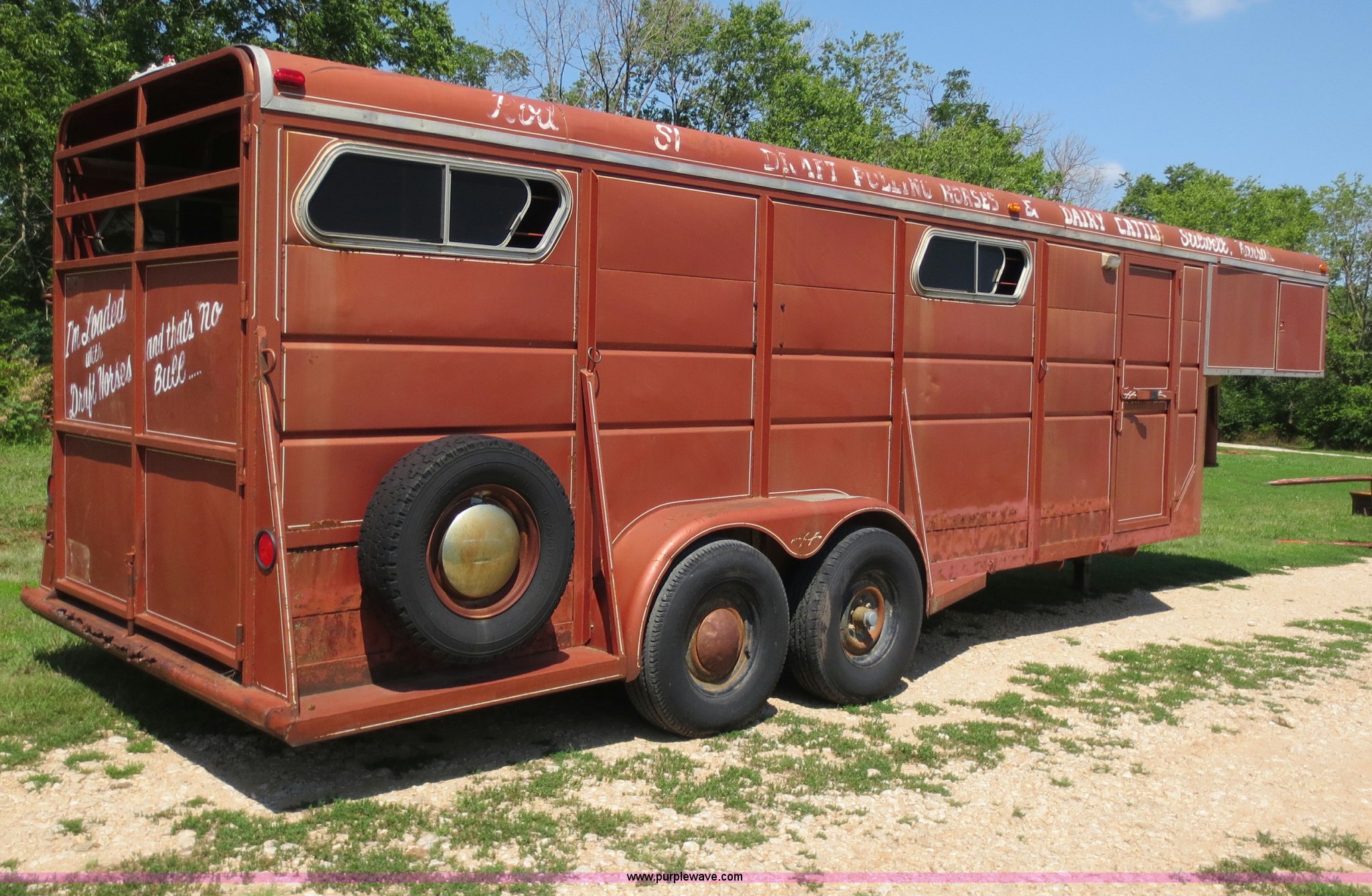 1980 Phillips 22' stock trailer in Humboldt, KS | Item F8005 sold ...