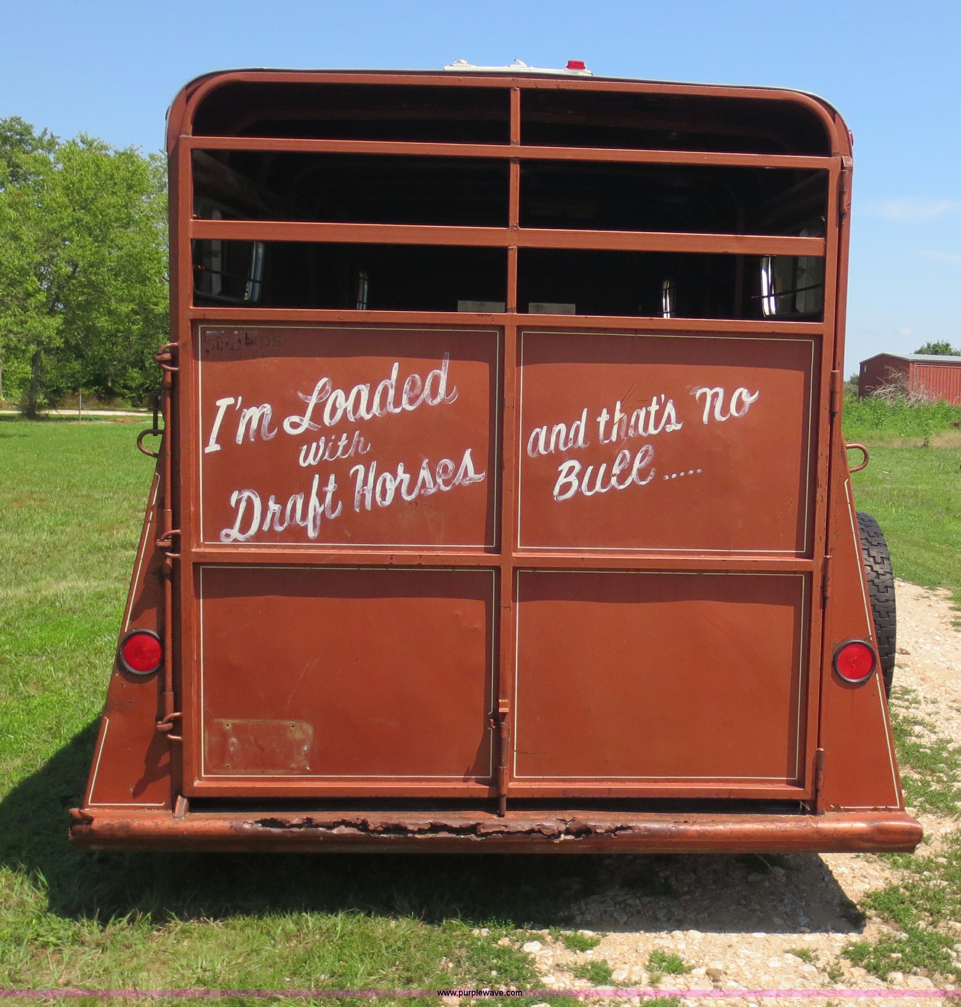 1980 Phillips 22' stock trailer in Humboldt, KS | Item F8005 sold ...