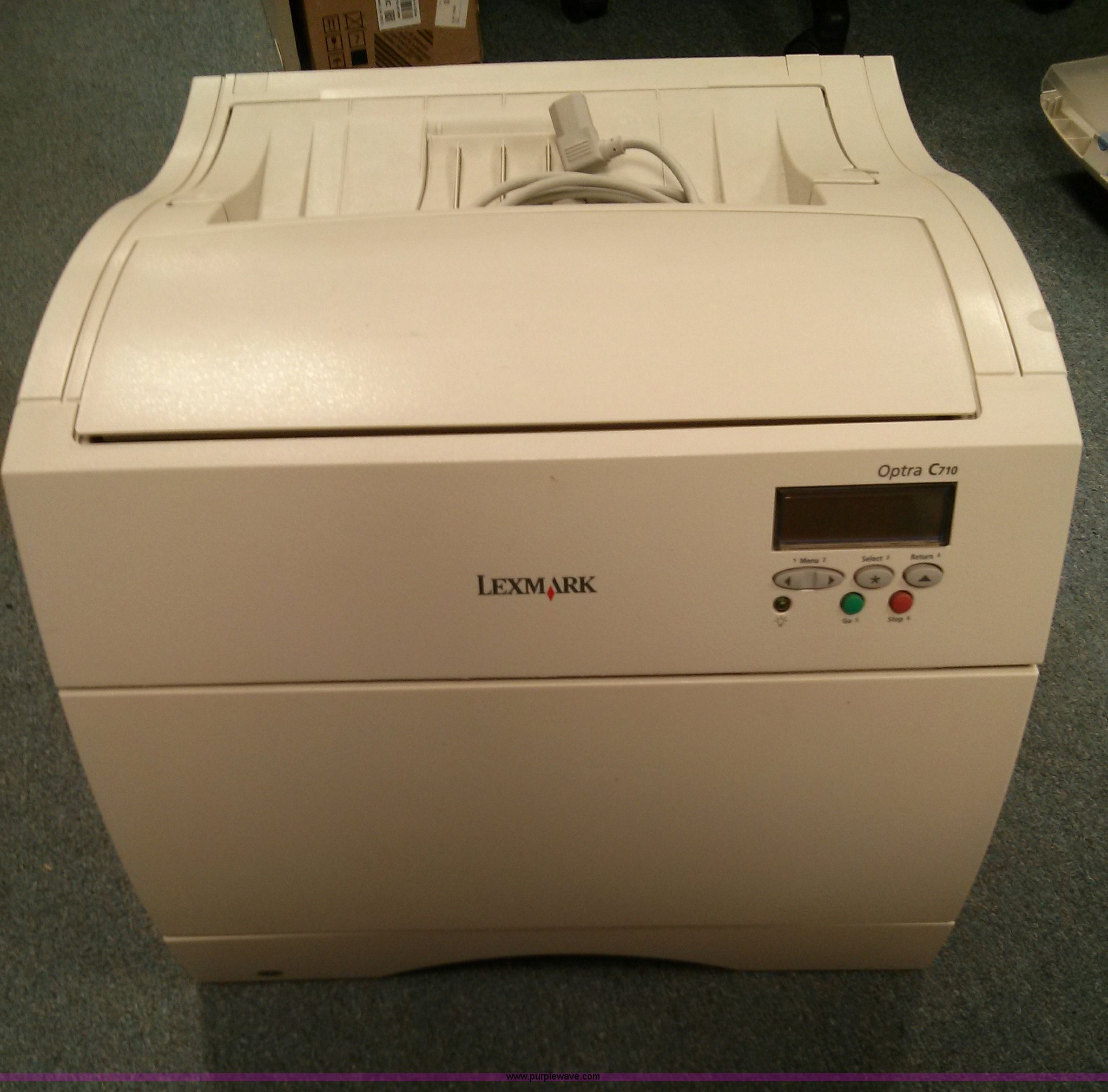 Lexmark Optra C710 printer in Ottawa, KS | Item C1273 sold | Purple Wave