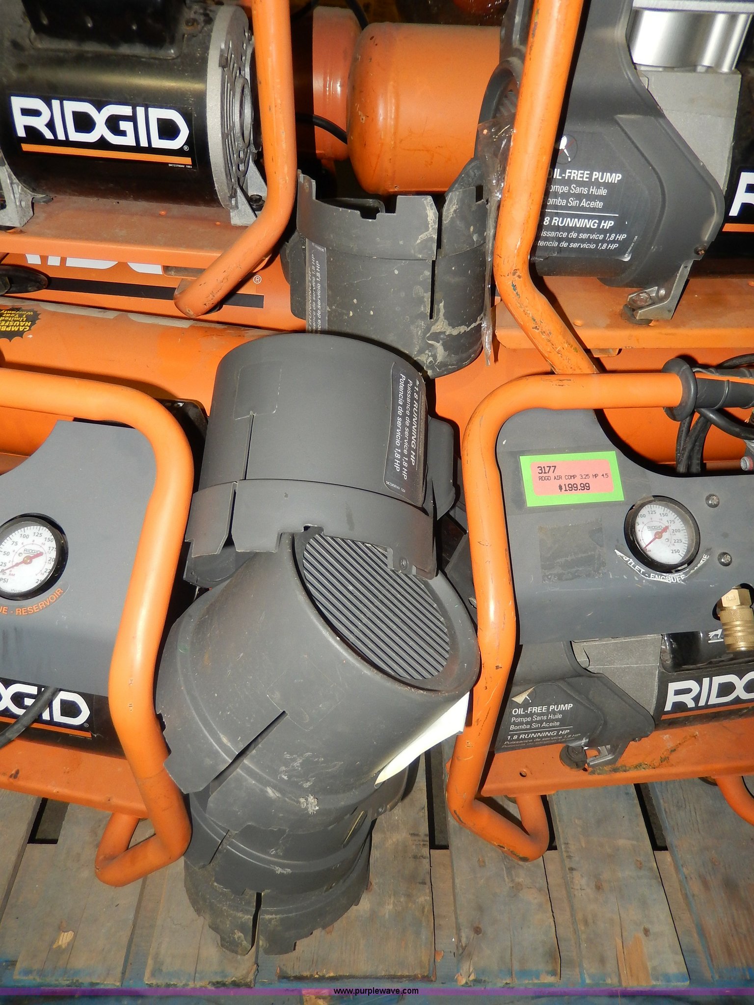 (6) Ridgid 4.5 gallon air compressors in Spring Hill, KS | Item AW9611 ...