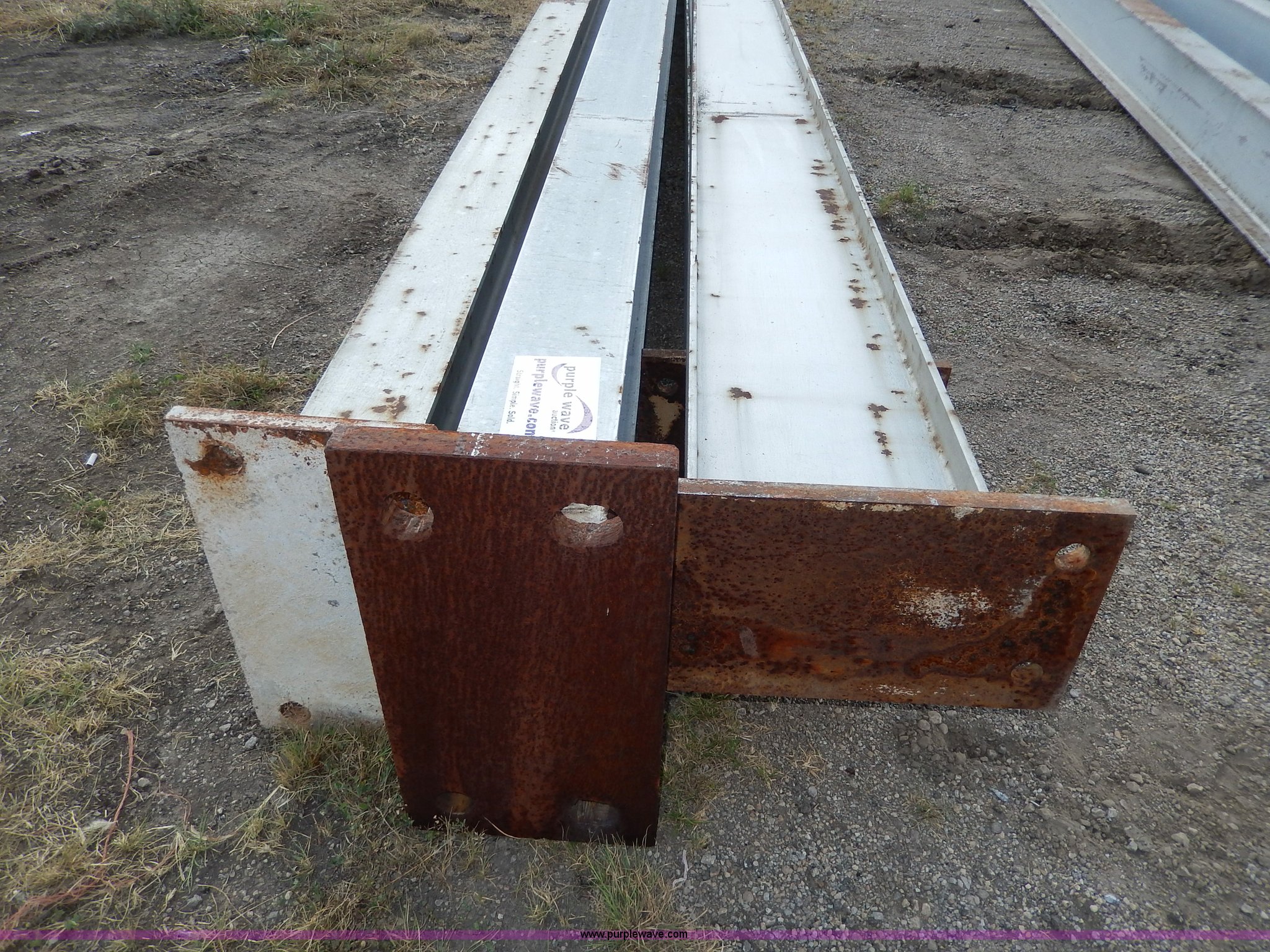 (4) I-beam sign posts in Topeka, KS | Item H9727 sold | Purple Wave
