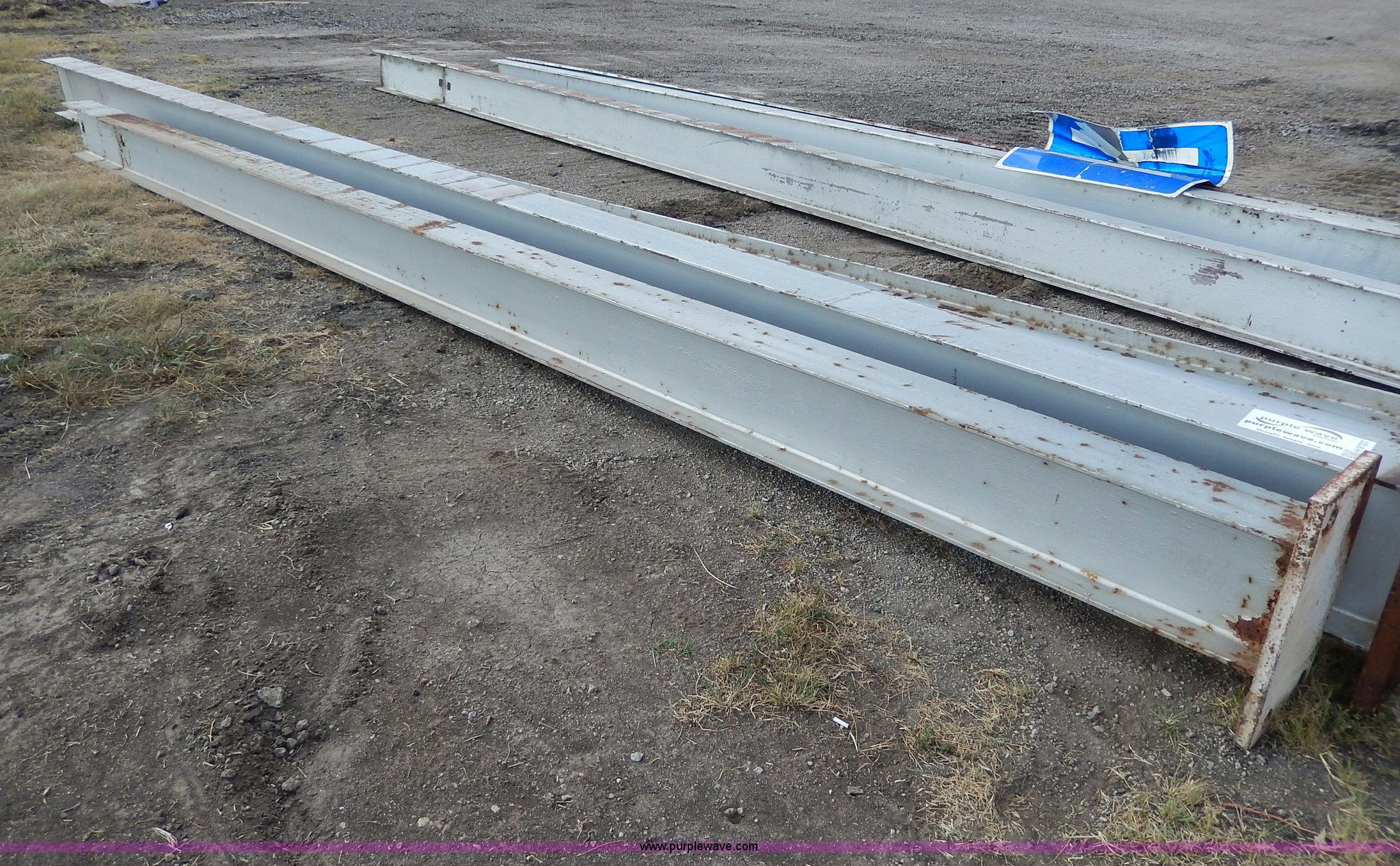 (4) I-beam sign posts in Topeka, KS | Item H9727 sold | Purple Wave
