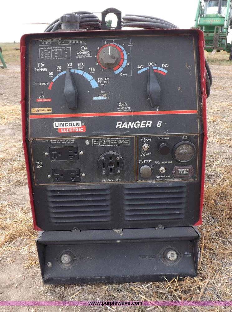 Lincoln Ranger 8 welder in Holcomb, KS | Item I7555 sold | Purple Wave