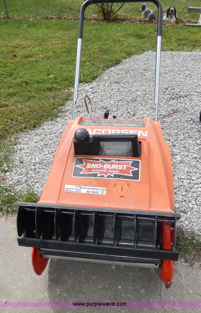 Jacobsen Snow Burst thrower in Sabetha, KS | Item AV9543 sold | Purple Wave