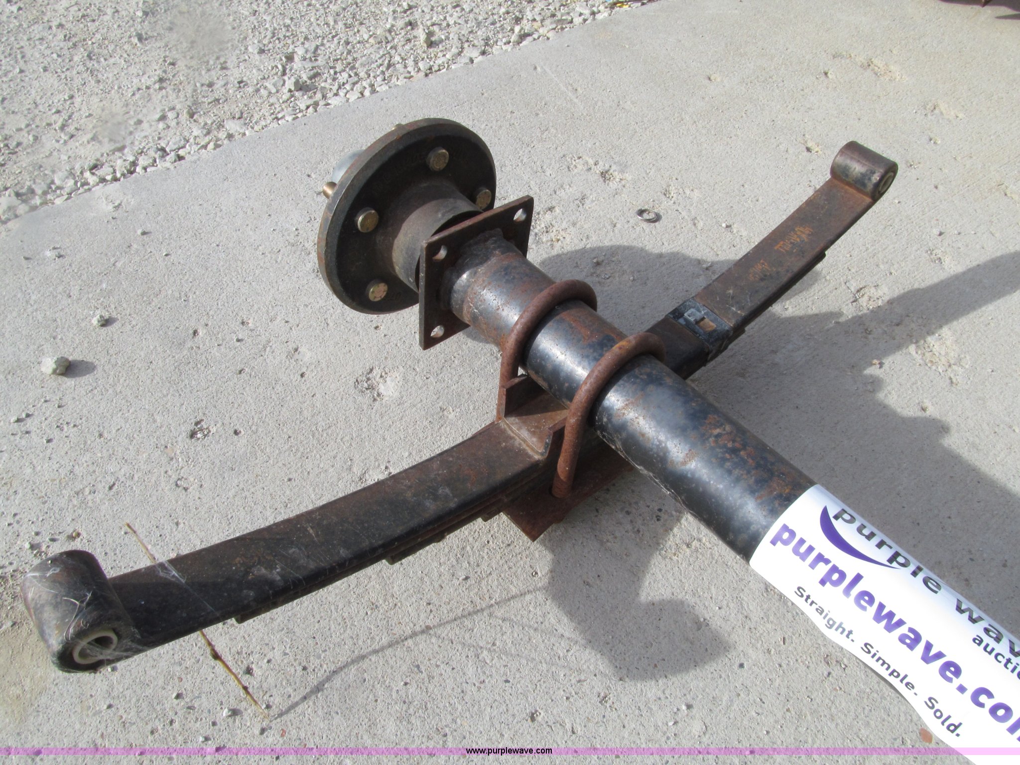 3,500 lbs axle in Mount Ayr, IA | Item E4566 sold | Purple Wave