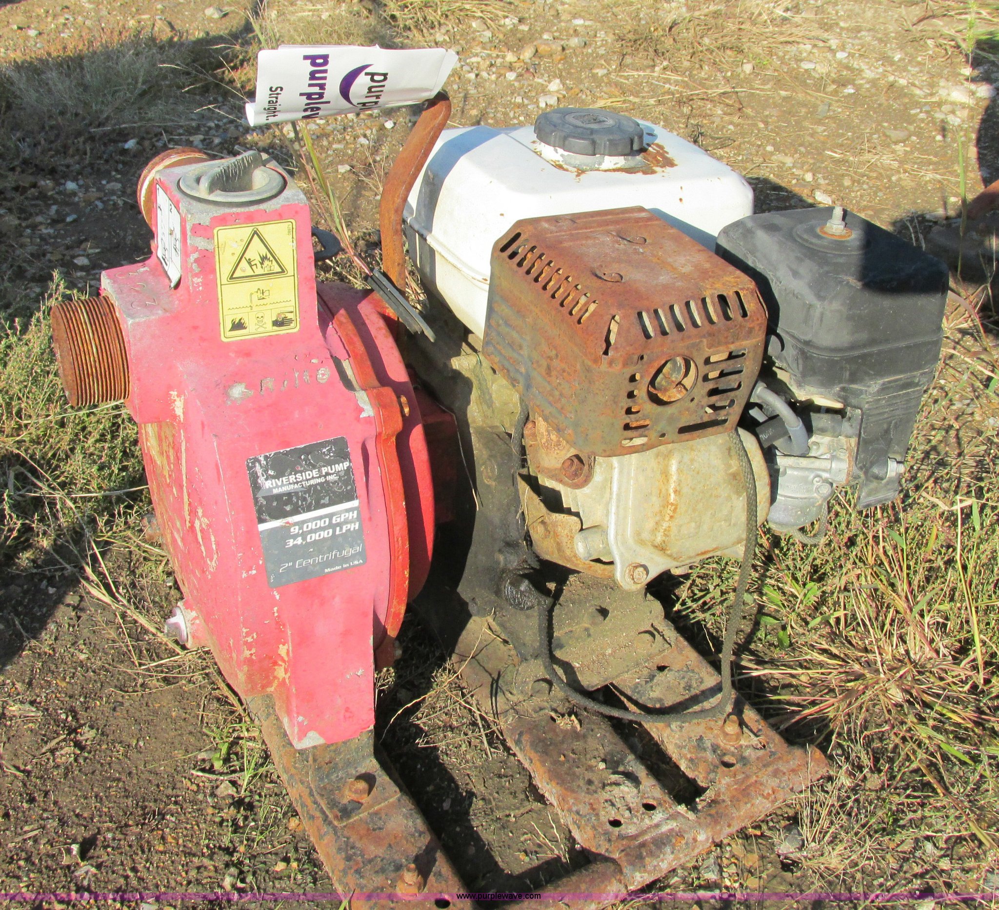 Riverside Pump 2" water pump in Sedalia, MO | Item F5340 sold | Purple Wave