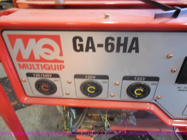 Multiquip GA-6HA generator in Colorado Springs, CO | Item AL9653 sold ...