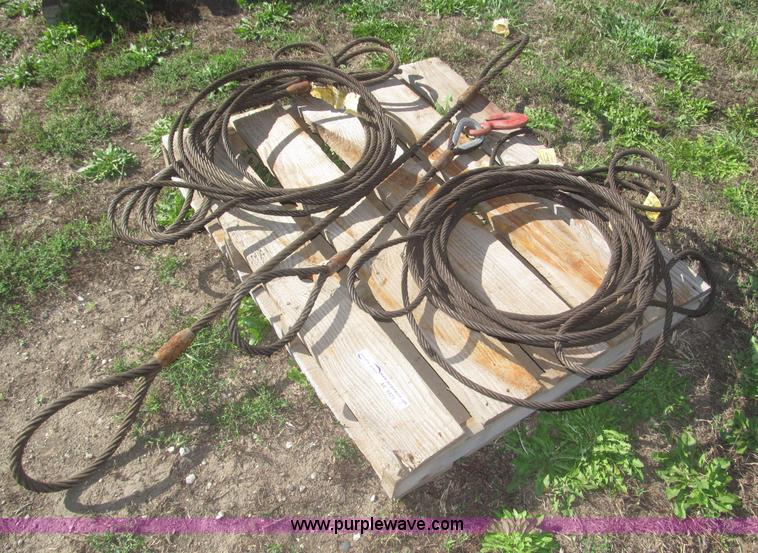 (11) Iowa Riggers cable chokers and lifting cable in Ute, IA | Item ...