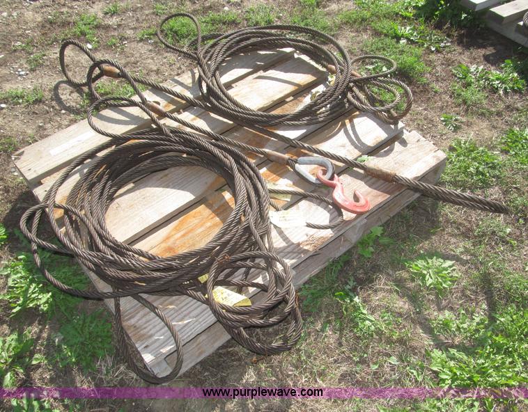 (11) Iowa Riggers cable chokers and lifting cable in Ute, IA | Item ...