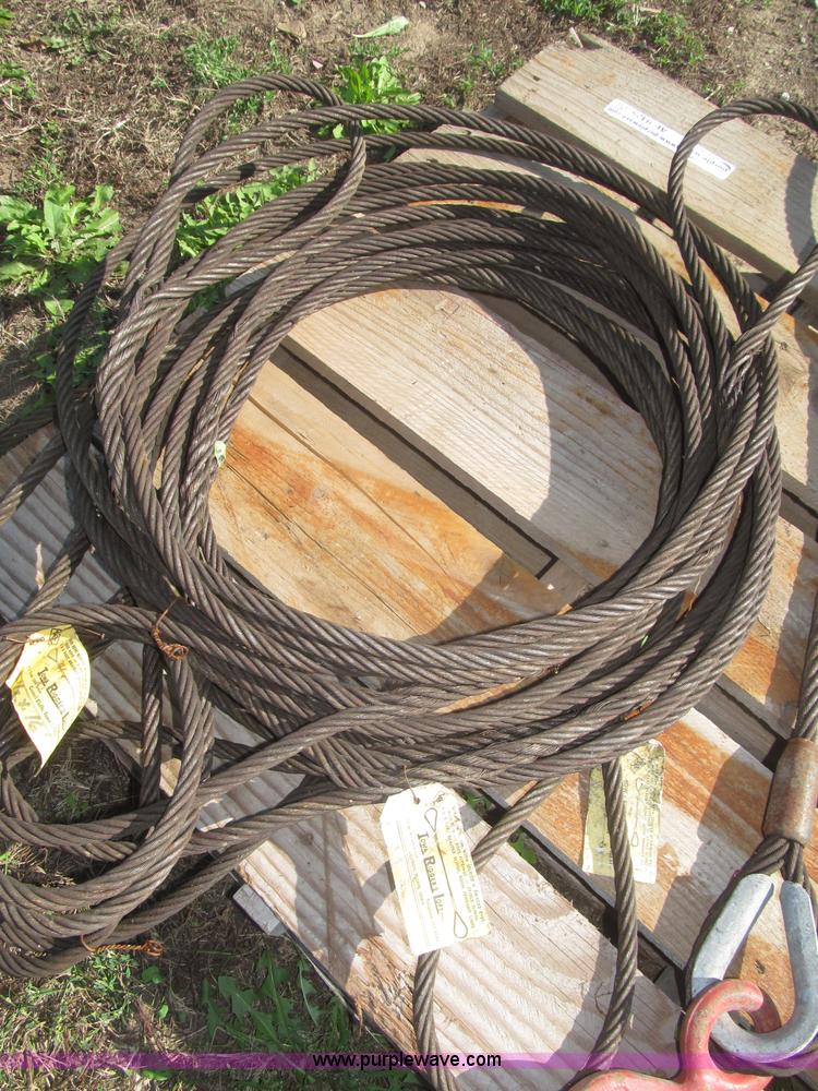 (11) Iowa Riggers cable chokers and lifting cable in Ute, IA | Item ...
