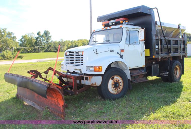 1996 International 4900 dump truck with plow and spreader in St. Joseph ...