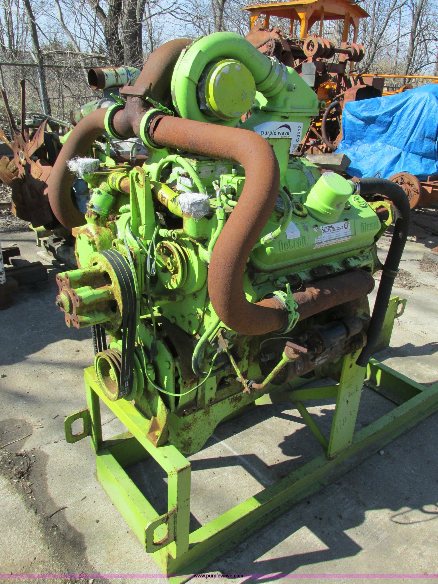 Detroit 6V71T rear scraper engine core in Liberty, MO | Item G3012 sold ...