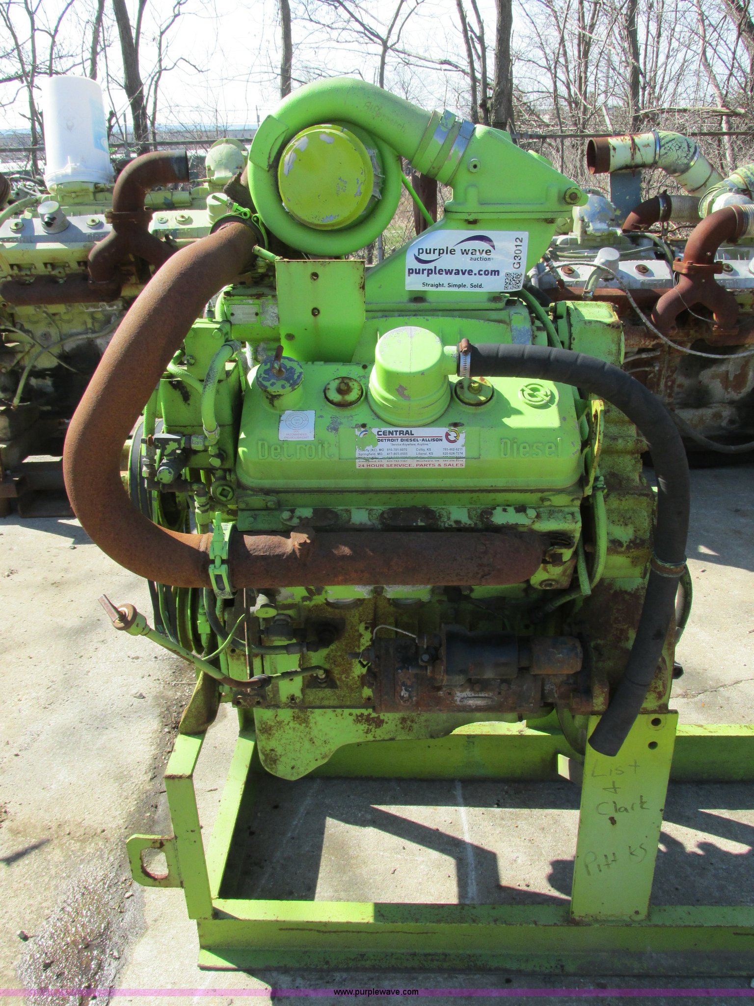 Detroit 6V71T rear scraper engine core in Liberty, MO | Item G3012 sold ...