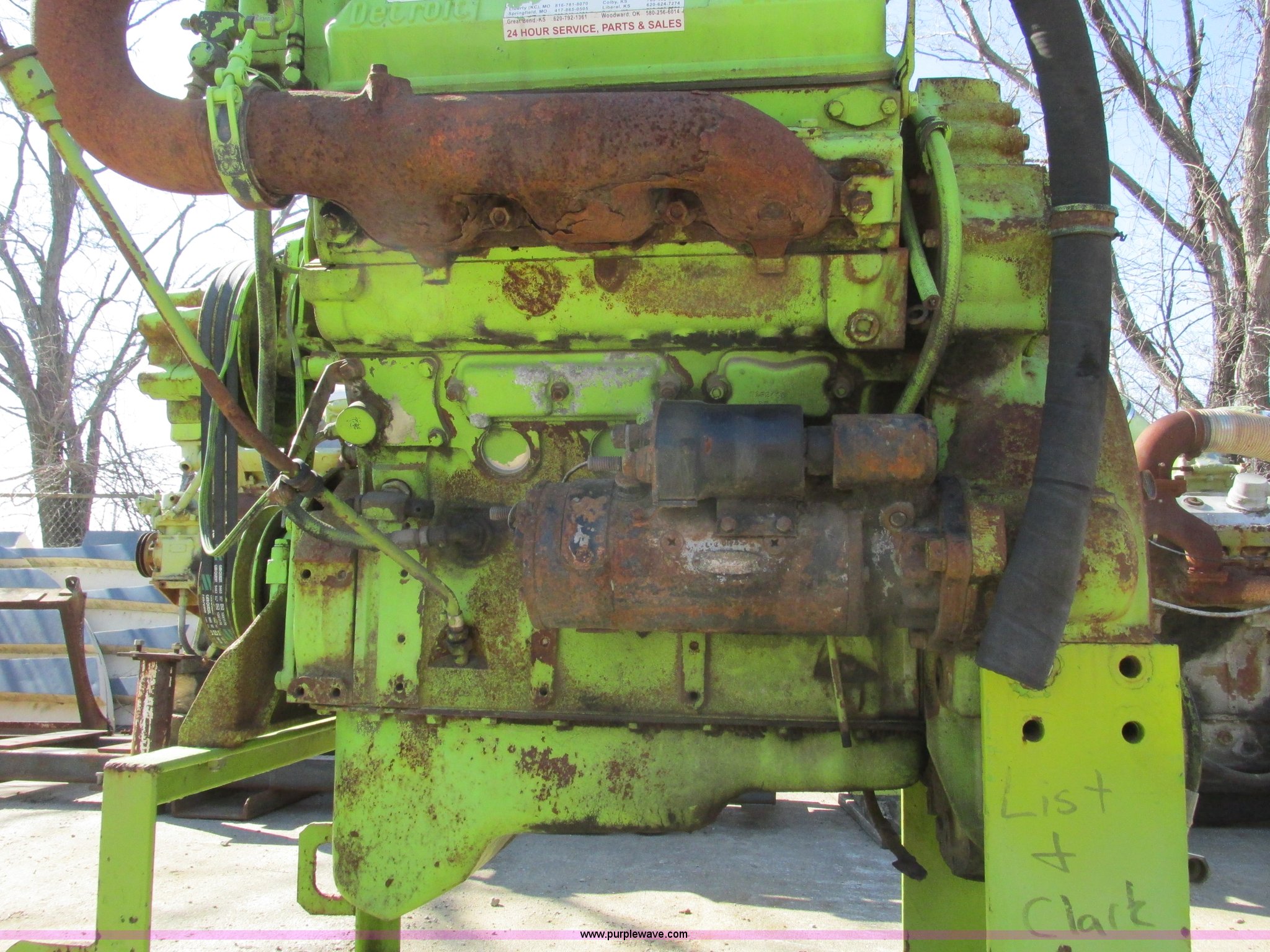 Detroit 6V71T rear scraper engine core in Liberty, MO | Item G3012 sold ...