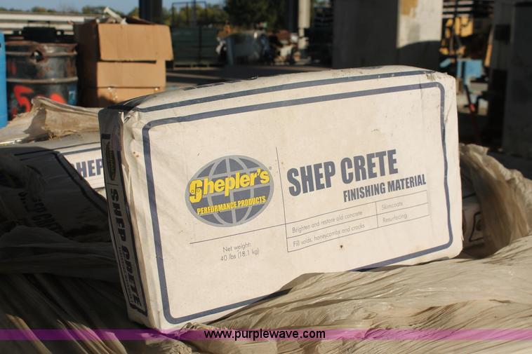 Approximately 50 Shepler's Shep Crete finishing material in Broken ...