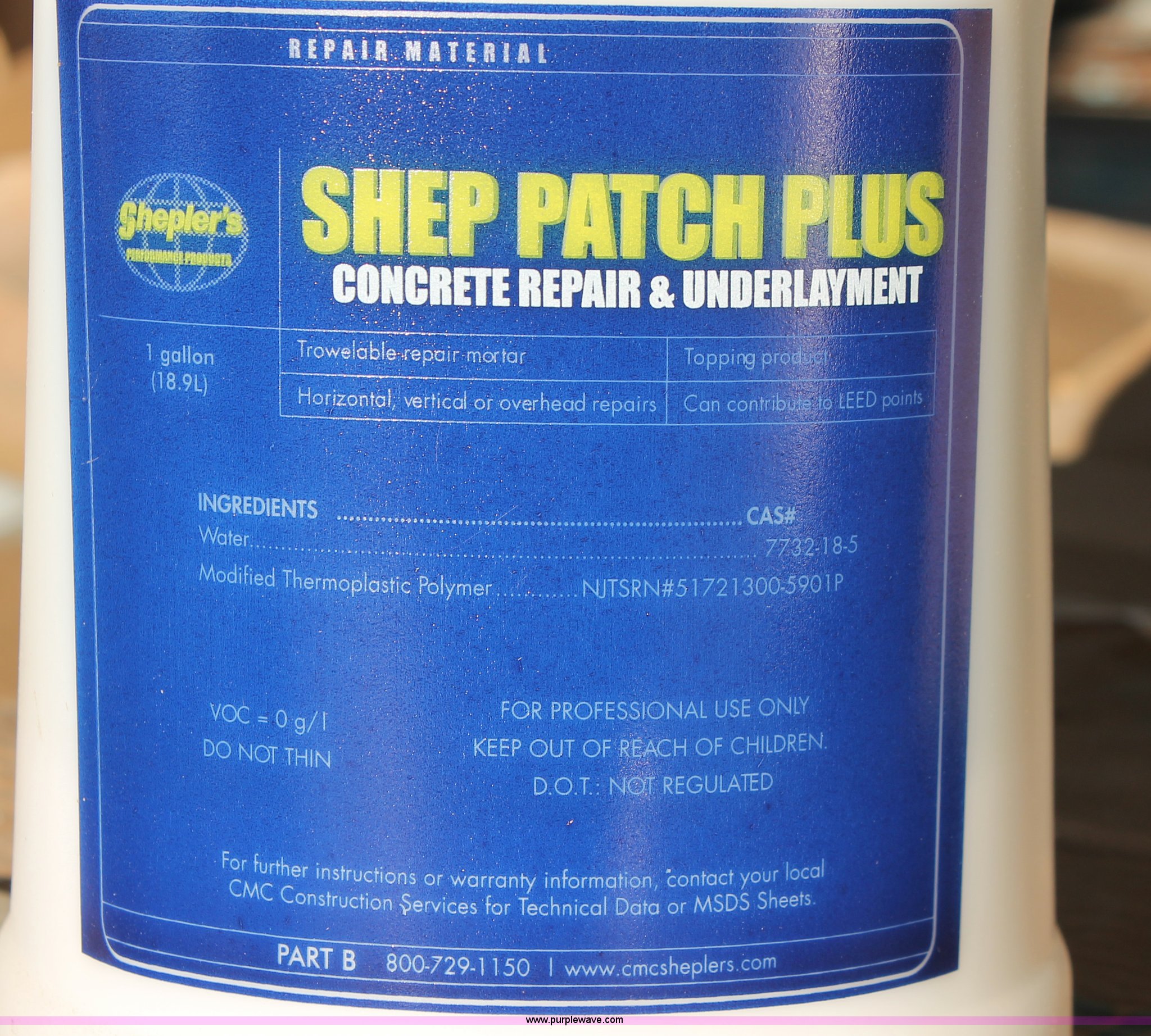 (72) one gallon jugs of Shepler's Shep Patch Plus in Broken Arrow, OK ...