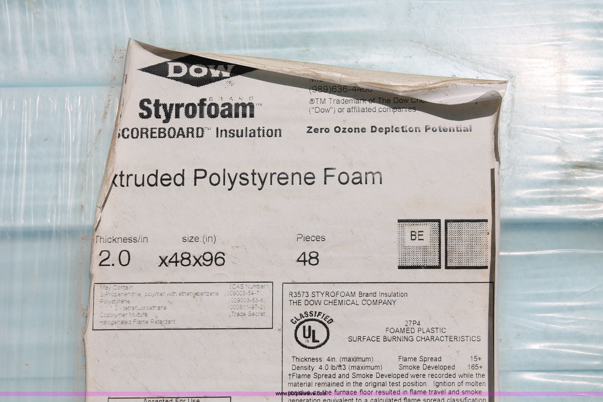 (128) DOW styroform scoreboard insulation sheets in Broken Arrow, OK ...