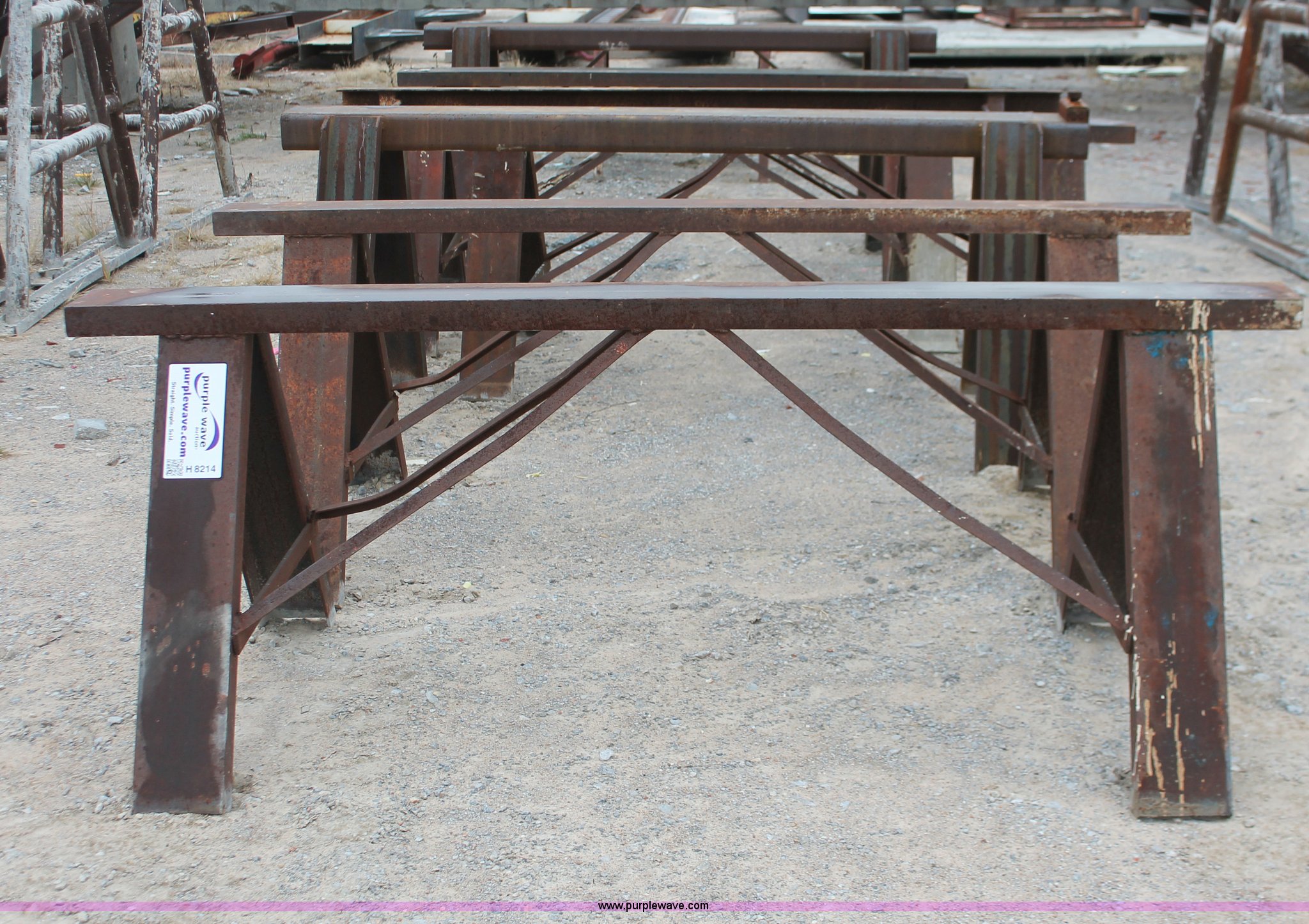 (8) steel A-frame supported stands in Broken Arrow, OK | Item H8214 ...