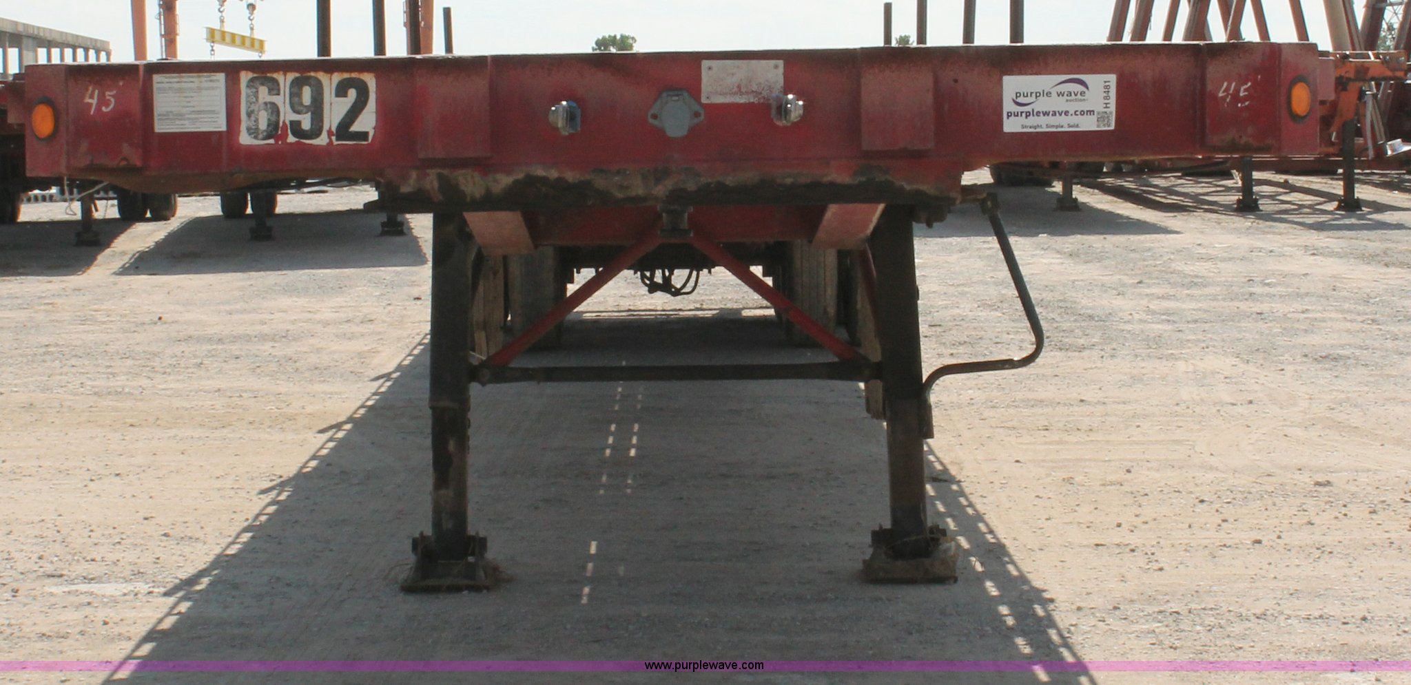 1986 Aztec 40' flatbed float trailer in Broken Arrow, OK | Item H8481 ...