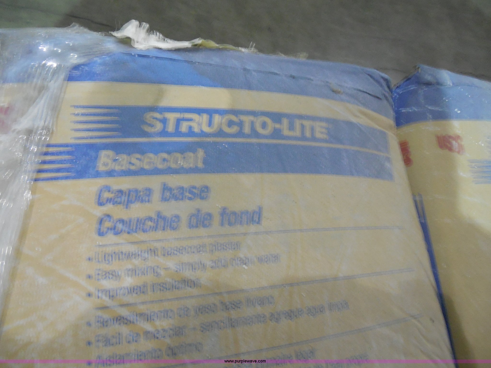 (96) bags of Structo-Lite base coat plaster in Spring Hill, KS | Item ...