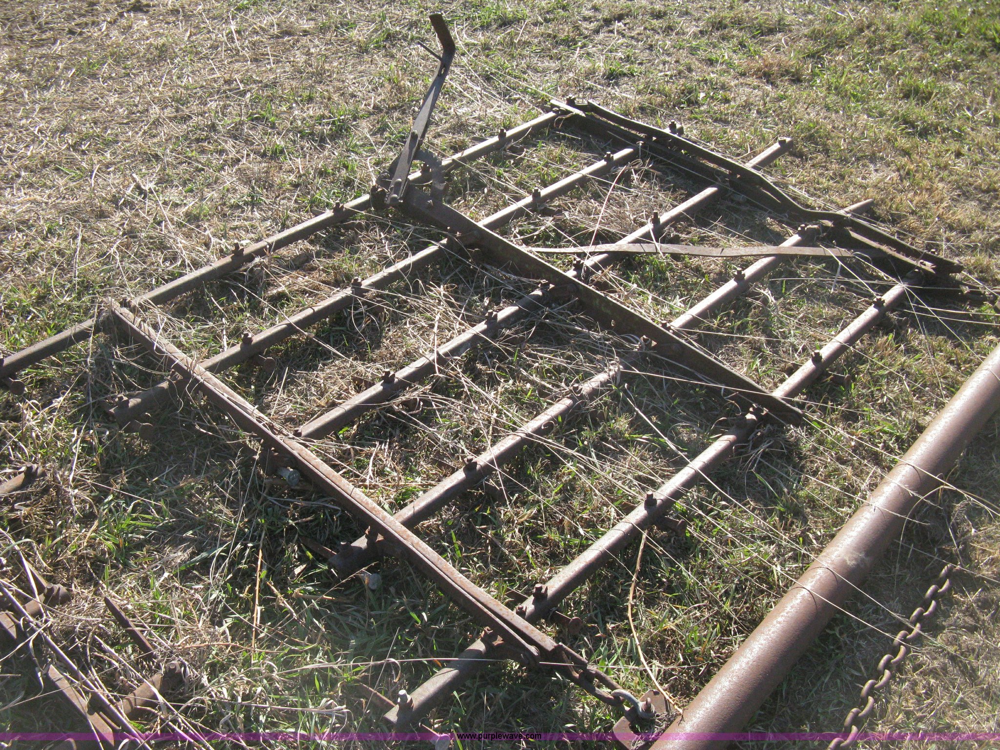 Four section drag harrow in Lyons, KS | Item H4425 sold | Purple Wave