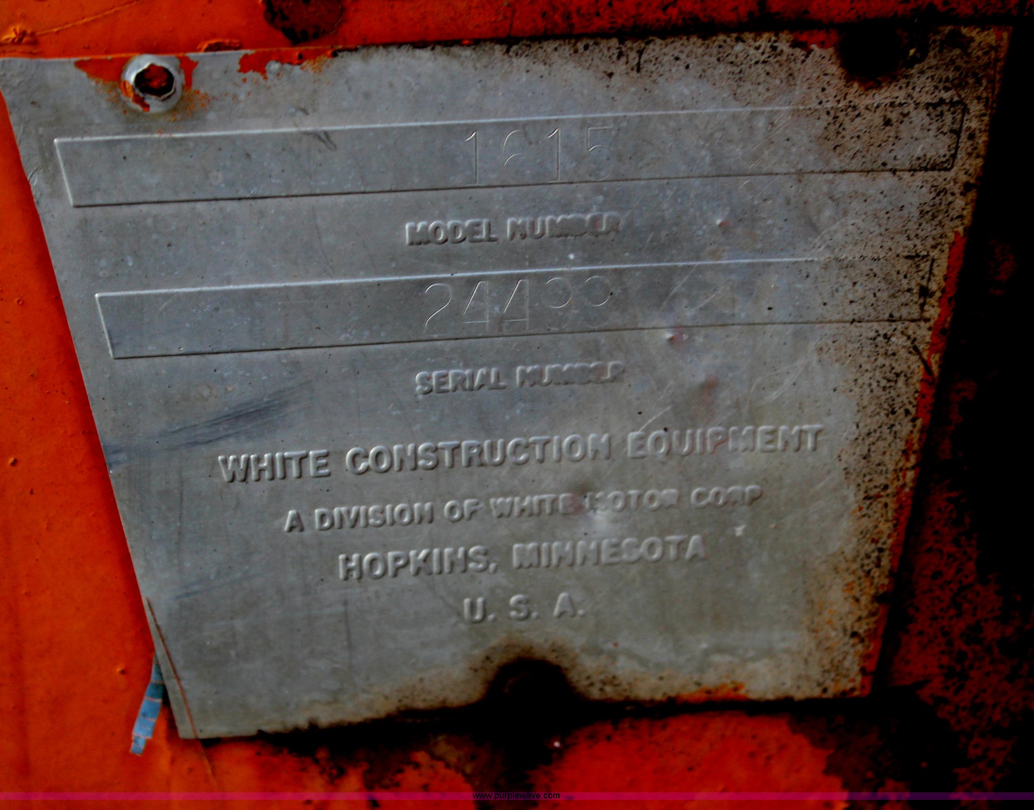 White 263 backhoe in Bonner Springs, KS | Item H7943 sold | Purple Wave