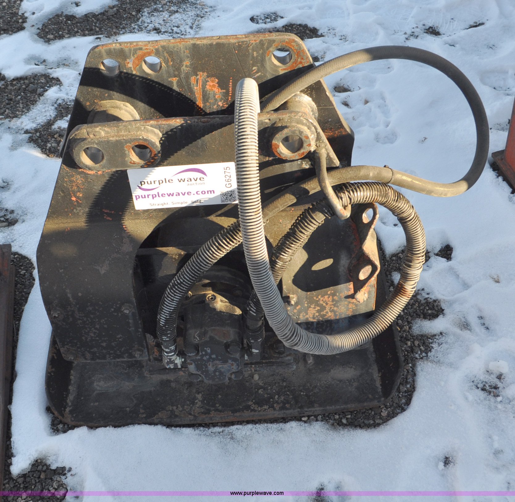 Backhoe plate compactor in Brighton, CO | Item G6275 sold | Purple Wave