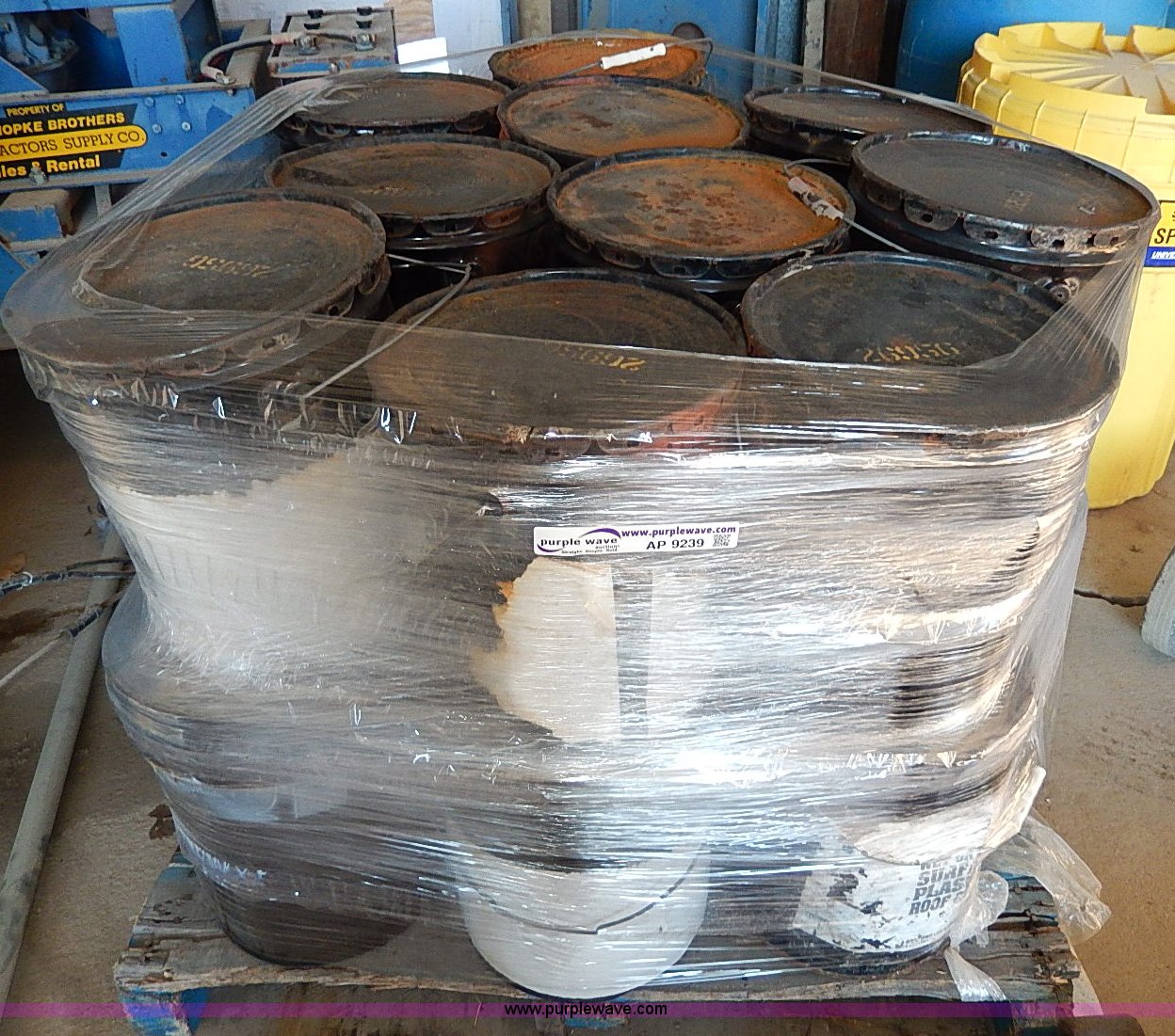 (22) roof cement buckets in Kansas City, KS | Item AP9239 sold | Purple ...