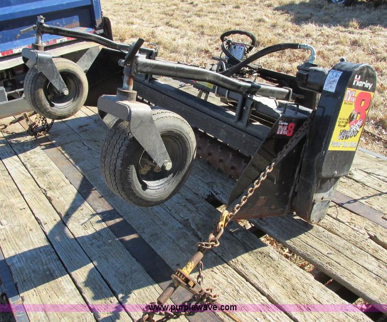 Harley MX8 skid steer rake in Clinton, MO | Item F4848 sold | Purple Wave