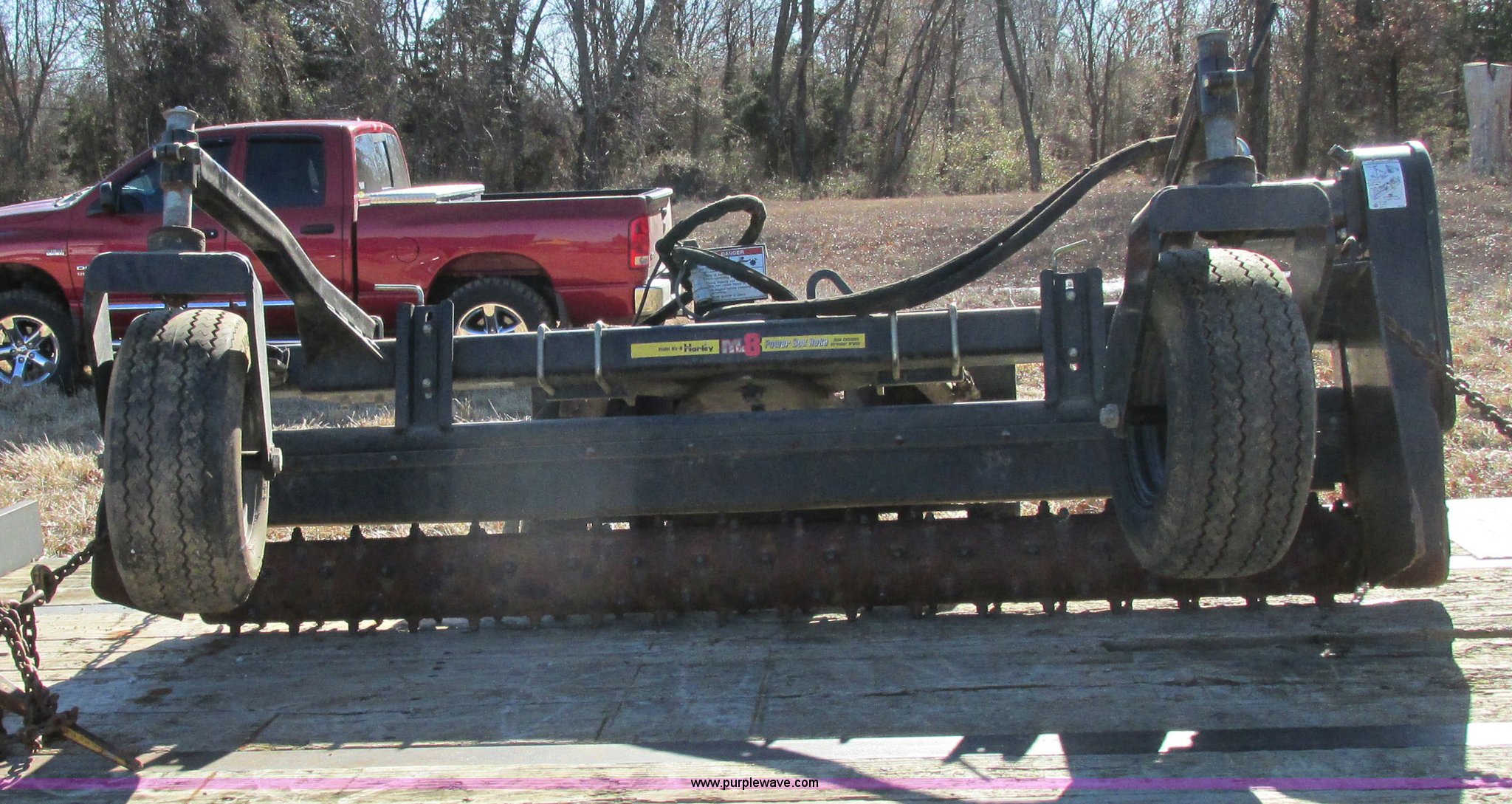 Harley MX8 skid steer rake in Clinton, MO | Item F4848 sold | Purple Wave