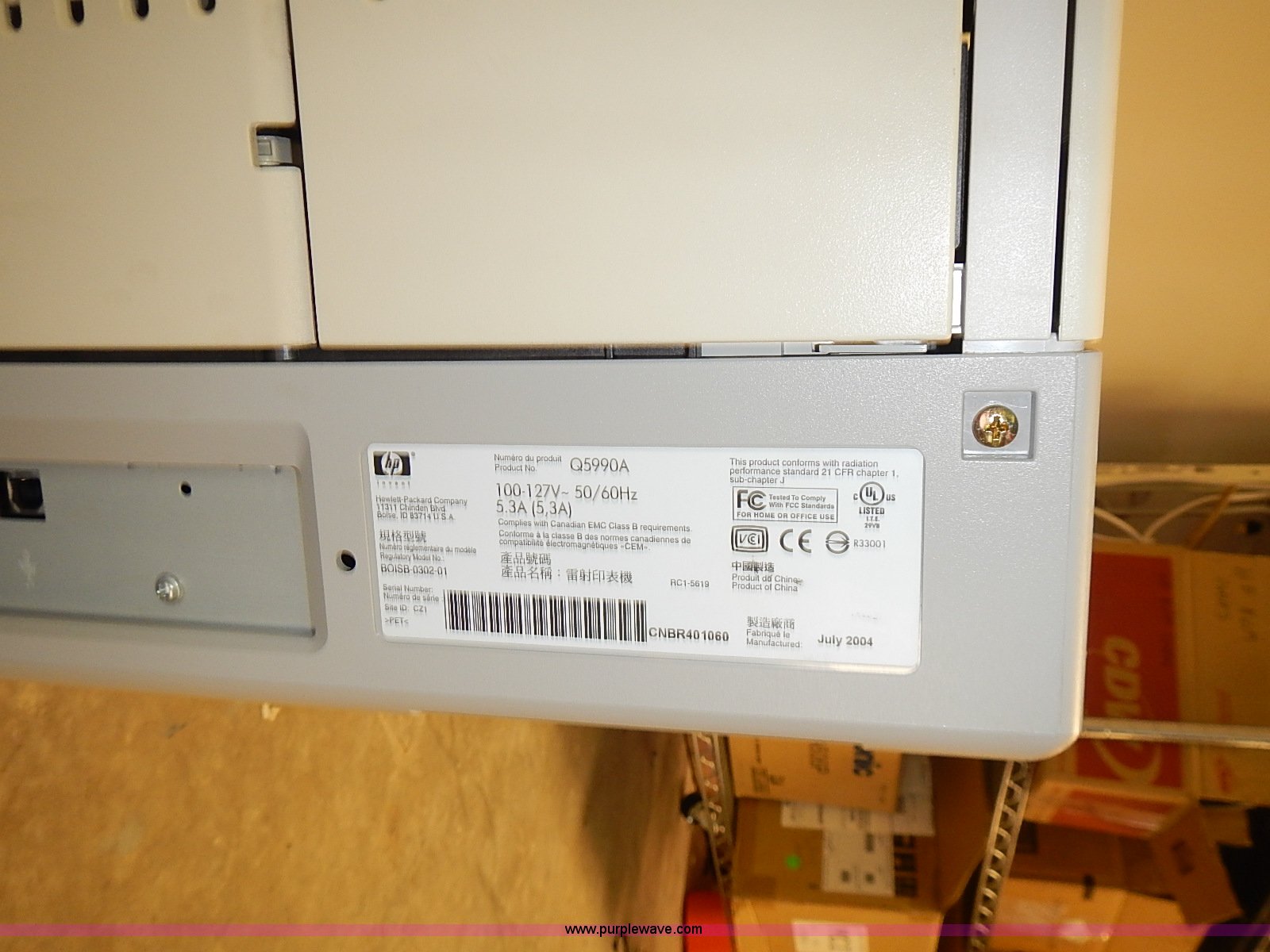 (2) HP Color LaserJet 3550 in Spring Hill, KS | Item AP9190 sold ...