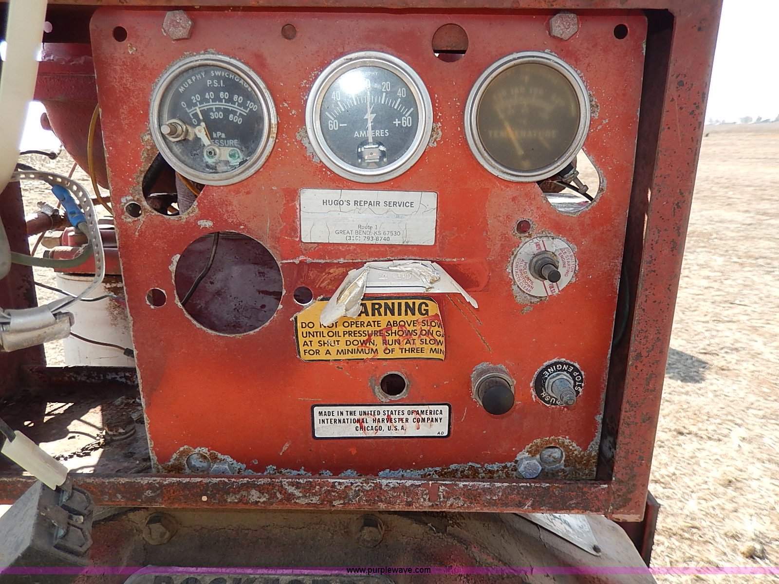 International 414 six cylinder diesel irrigation engine in Great Bend ...
