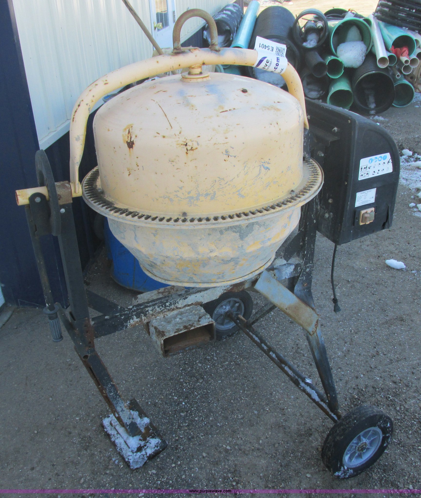 CME35 cement mixer in Norwood, MN | Item E5401 sold | Purple Wave
