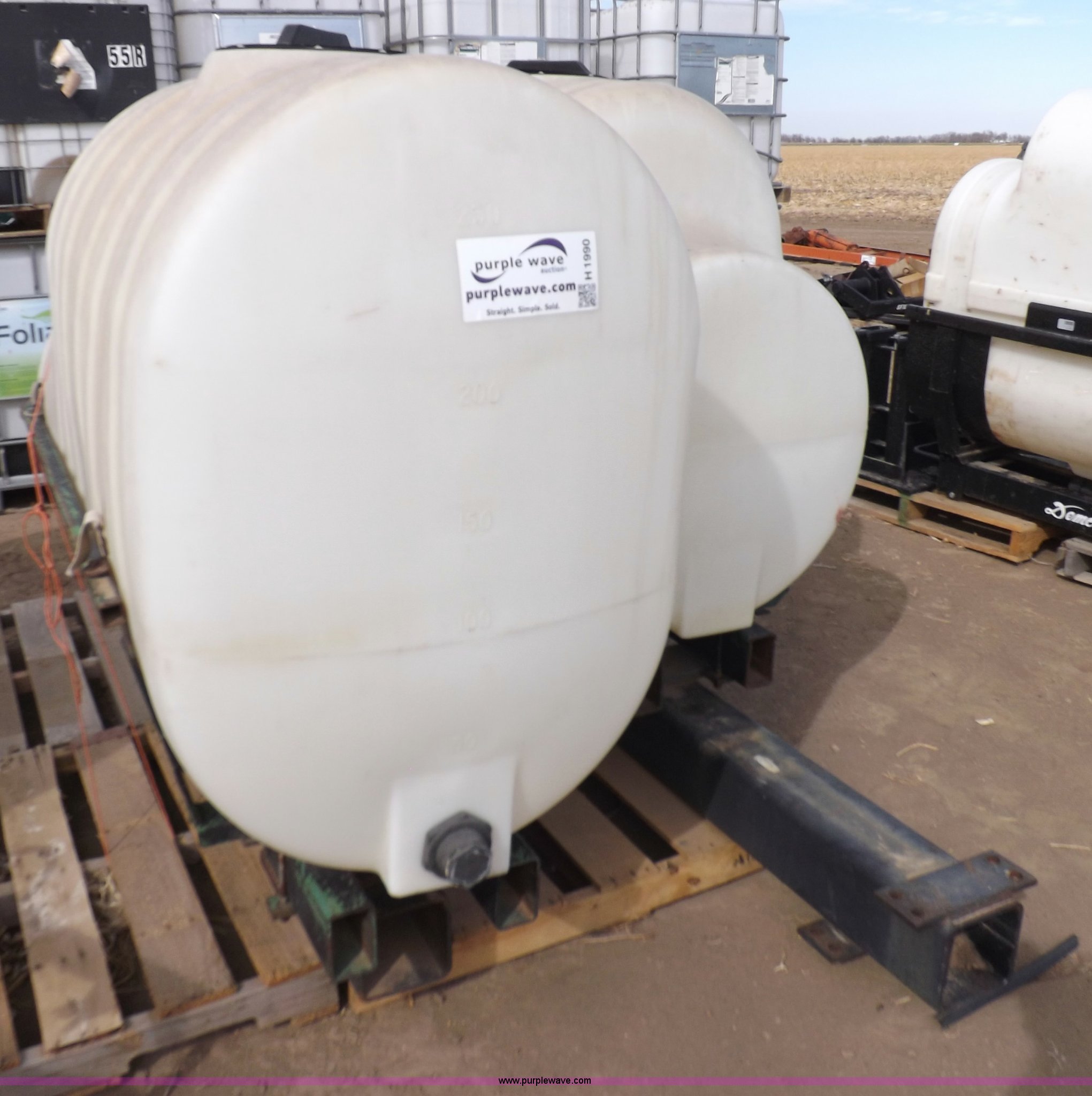 (2) 250 gallon poly chemical tanks in Deerfield, KS | Item H1990 sold ...