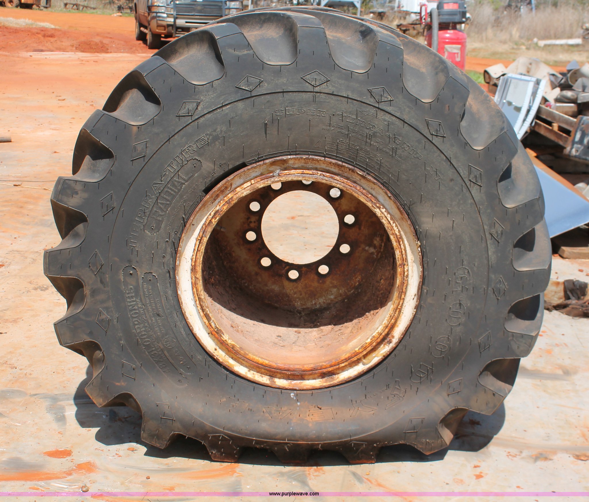 Goodyear Terra-Tire radial 48x31.00R20 NHS floatation tire and wheel in ...